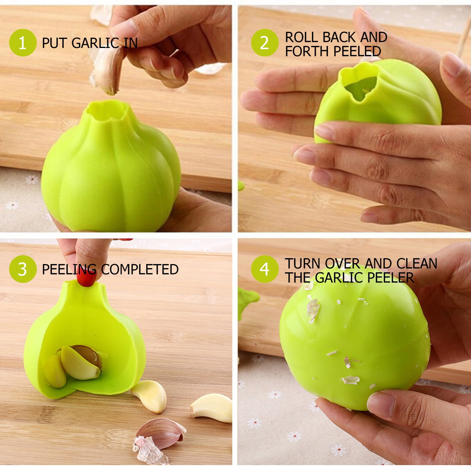 Celebrate Garlic Crusher Silicone Kitchen Vegetable Press Gadget Home ...