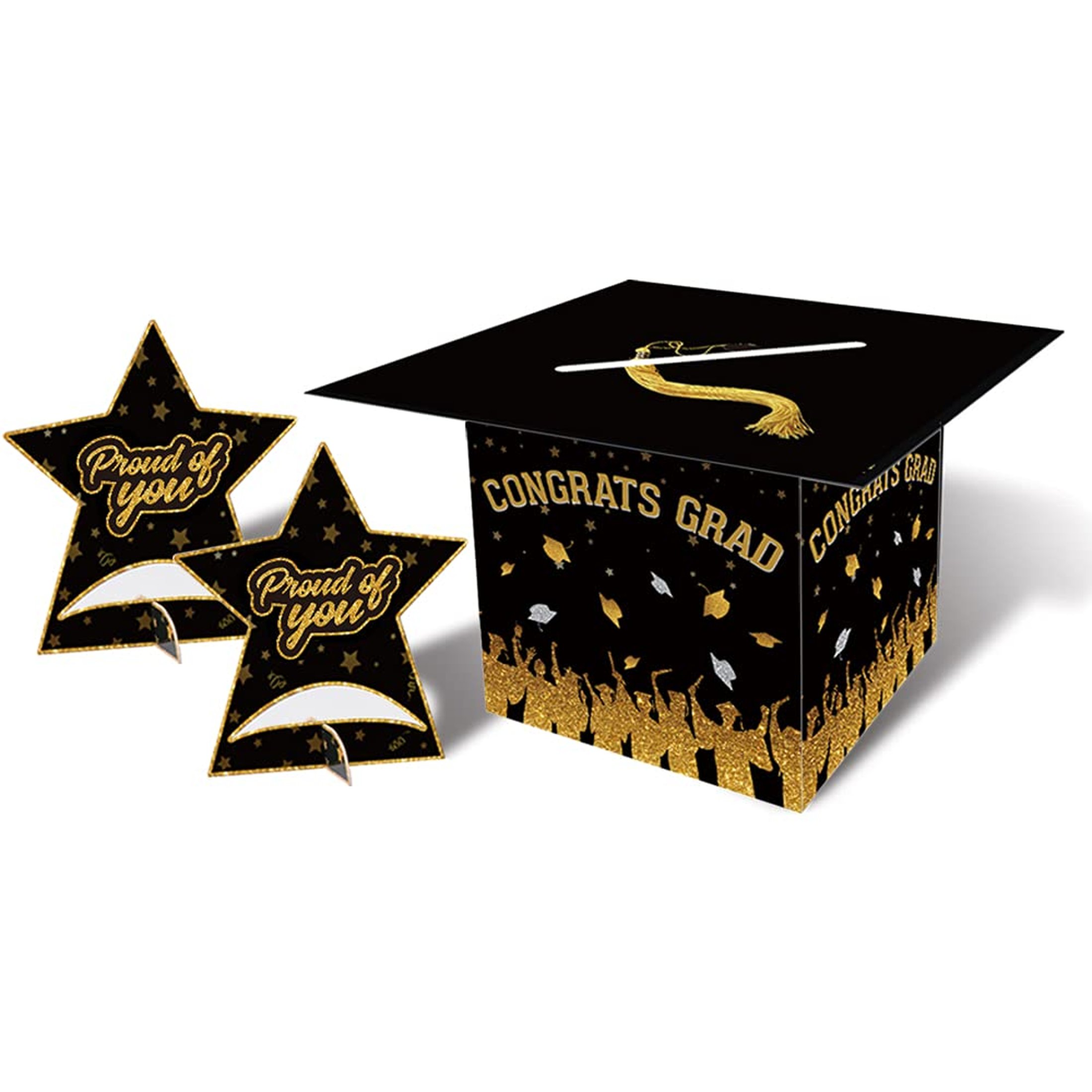 Celebrate Grad Box Set - Class of 2024 Graduation Party Centerpiece & Table Decor Kit ...