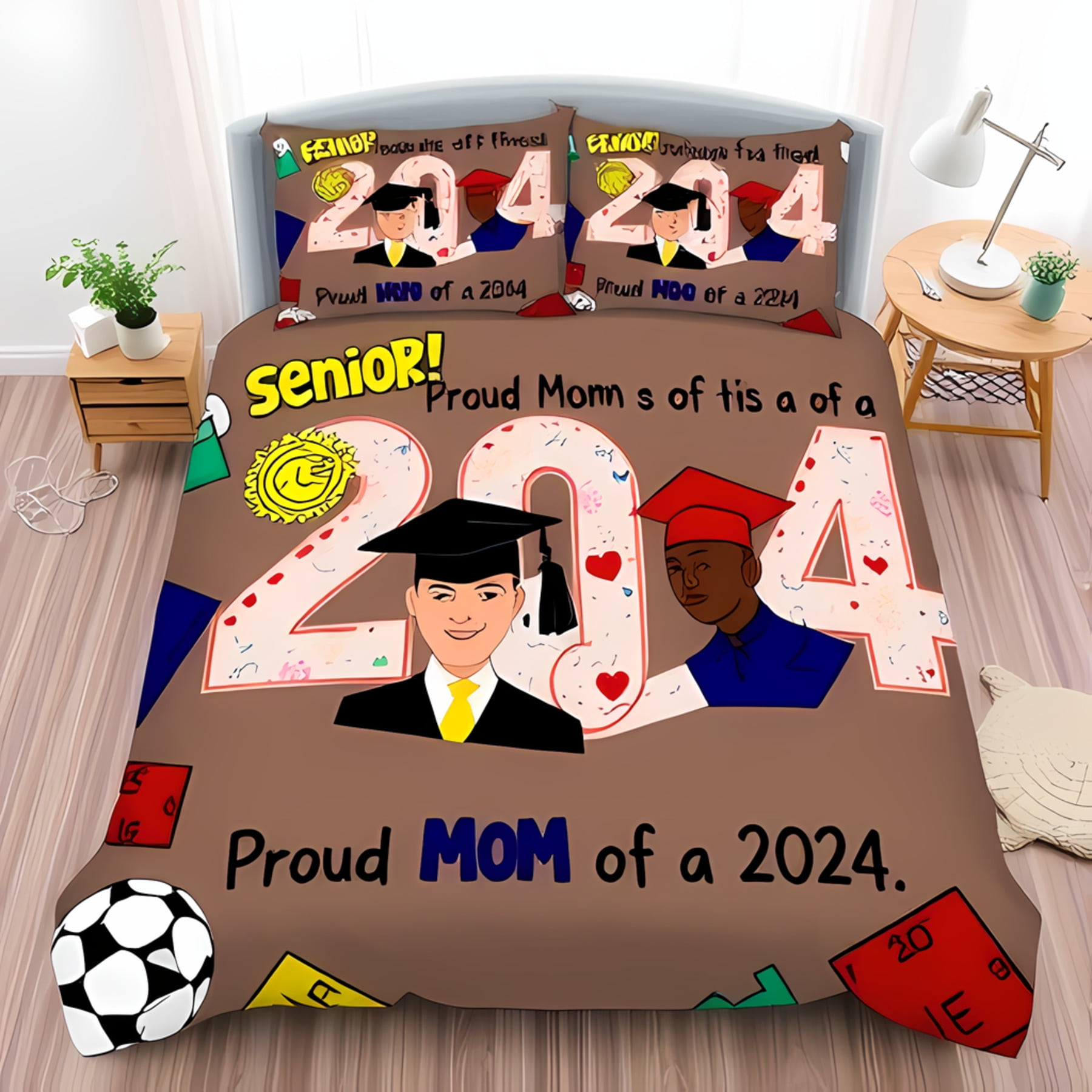 Celebrate Graduation with Our 3-Piece Duvet Cover Set - Proud Mom of a ...