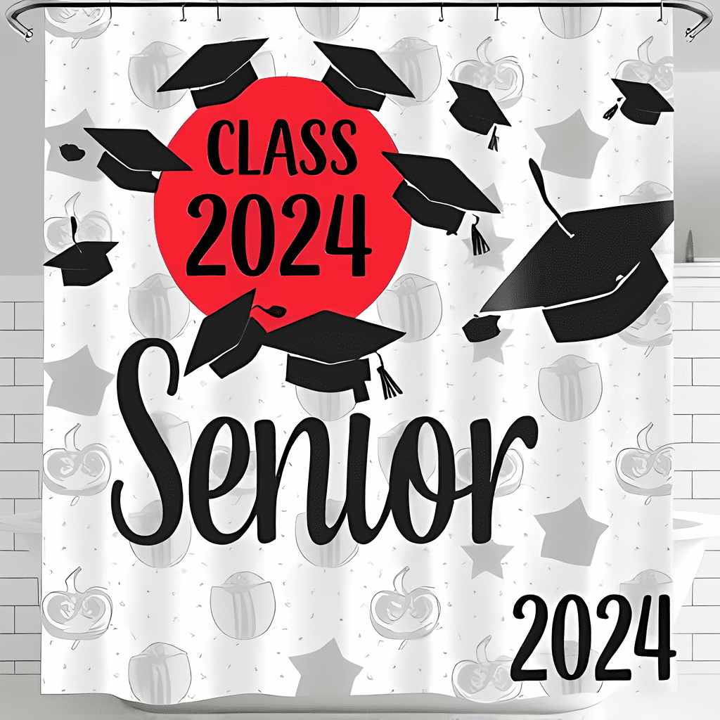 Celebrate Graduation with Our Class of 2024 Shower Curtain - Vibrant ...