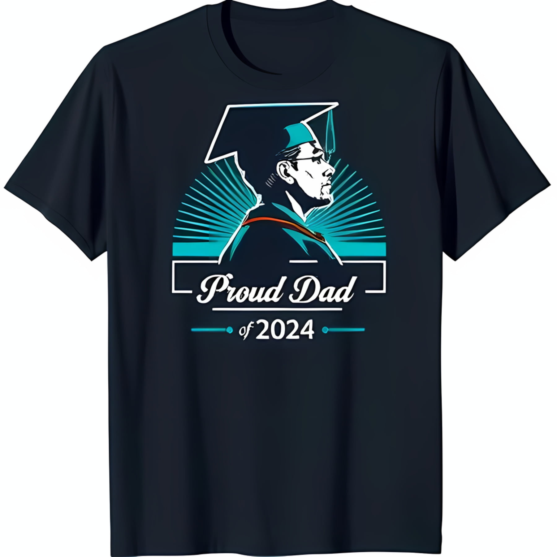 Celebrate Graduation with Our Classic Black T-Shirt Featuring Proud ...