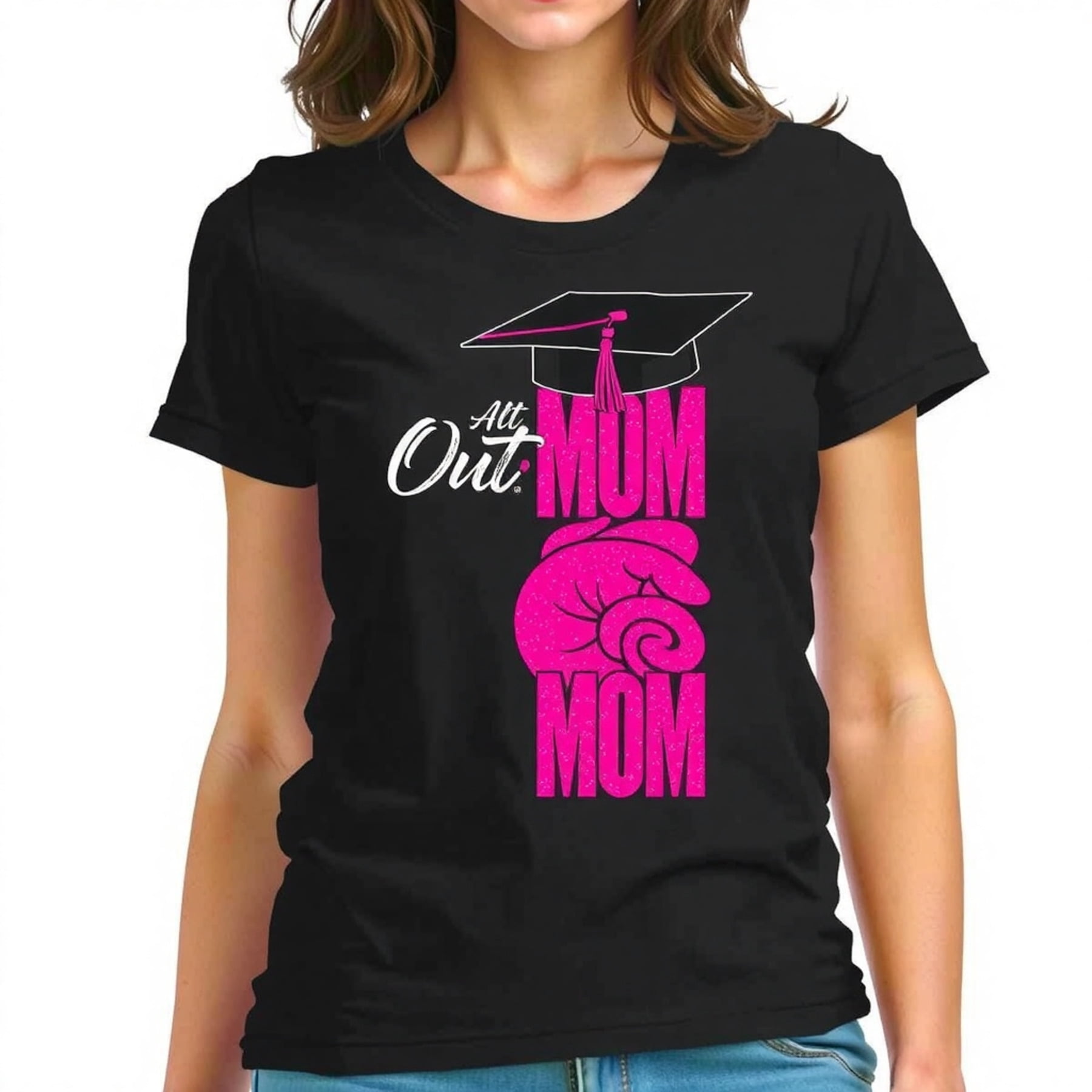 Celebrate Graduation with Our Stylish "All Out Mom" T-Shirt Unique ...