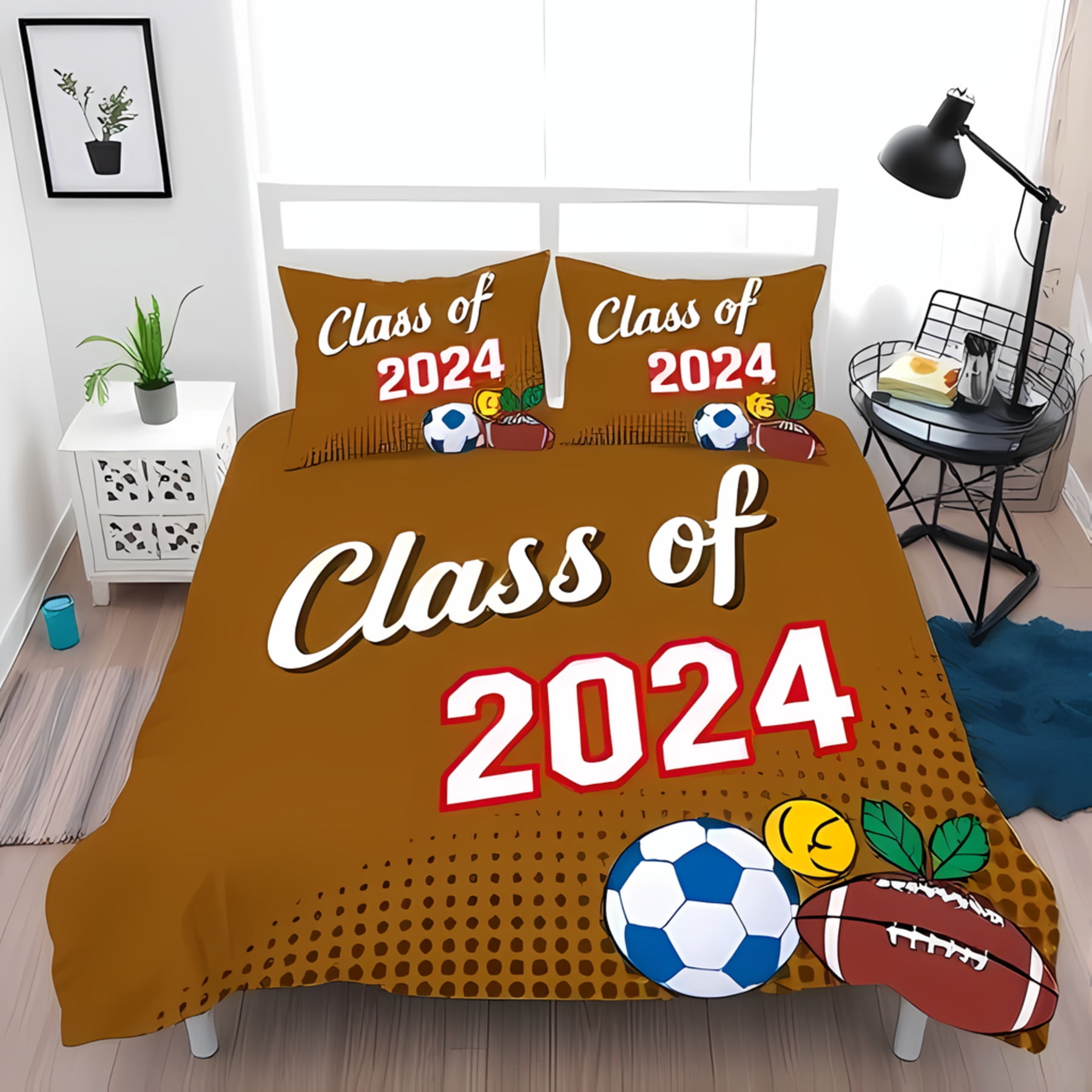 Celebrate Graduation with the Class of 2024 3-Piece Duvet Cover Set ...