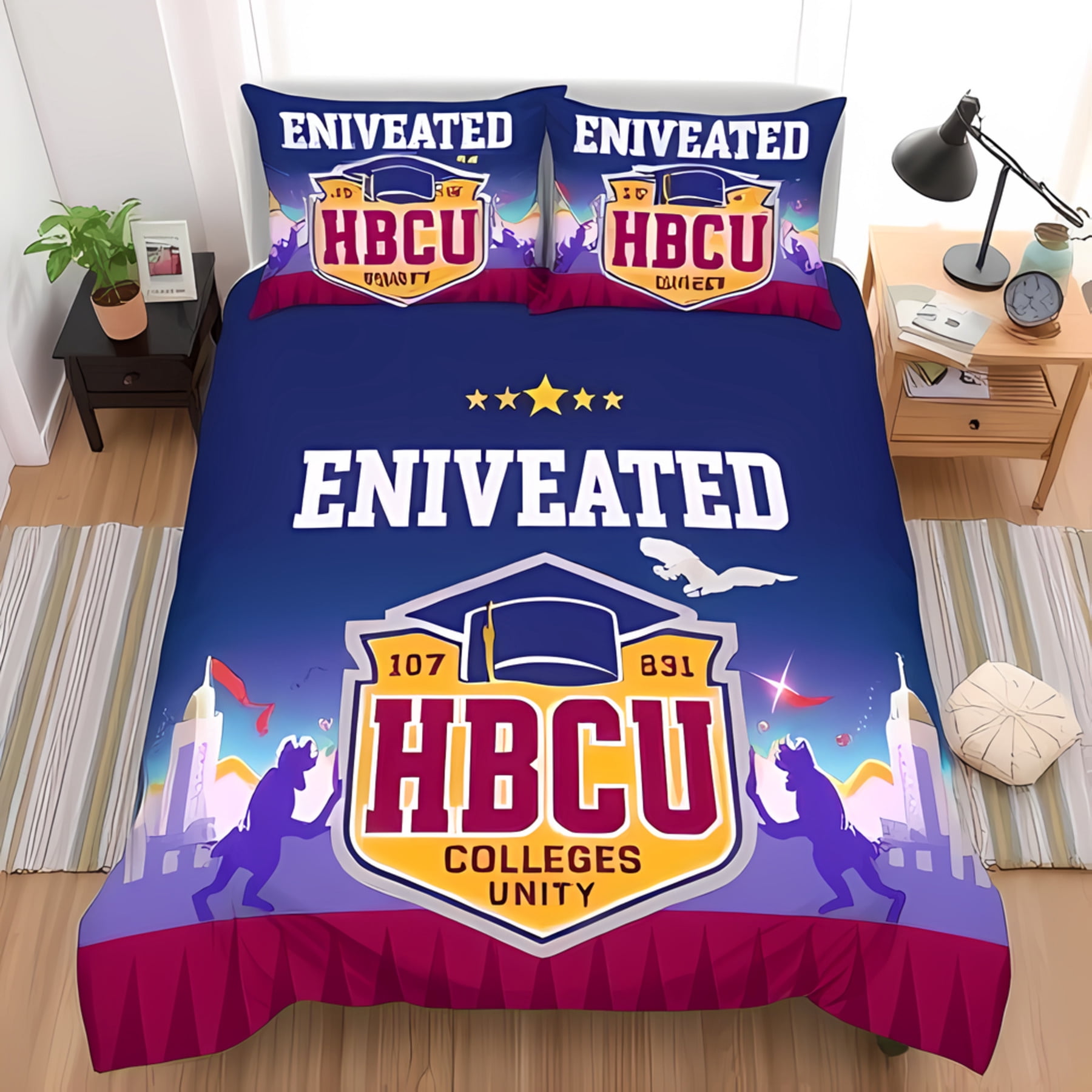 Celebrate HBCU Pride with Our 3-Piece Duvet Cover Set - Bold Design ...