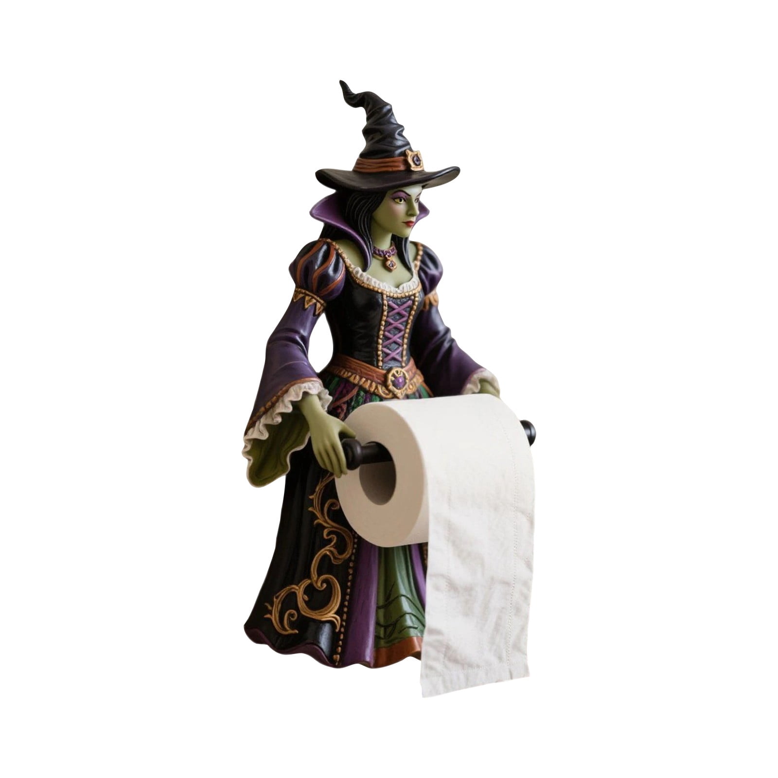 Celebrate Halloween with Witch Toilet Paper Holder 6.69inch Handmade ...