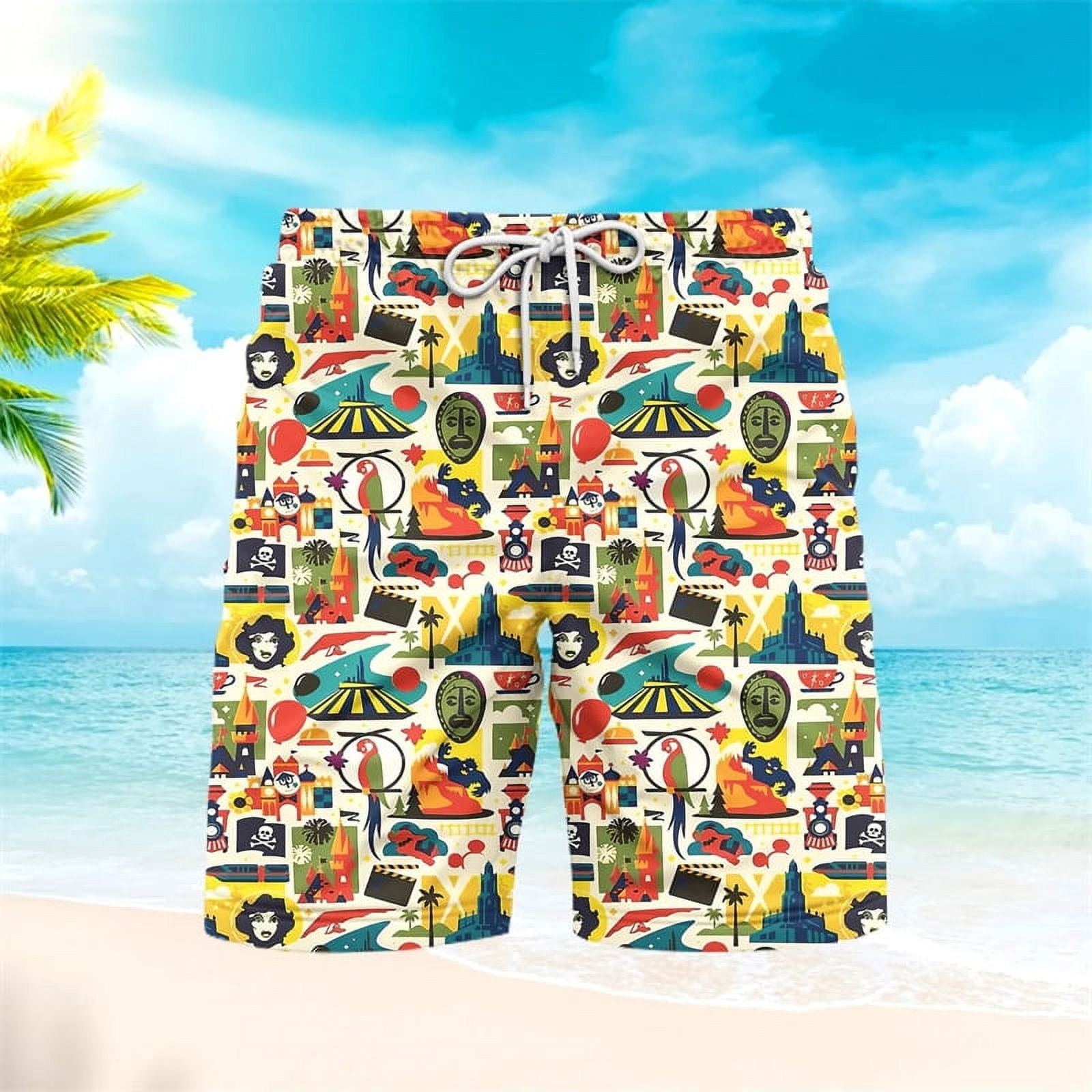 Celebrate Hawaii Graphic Shorts Pants 3D Printed Hip Hop Board Shorts ...
