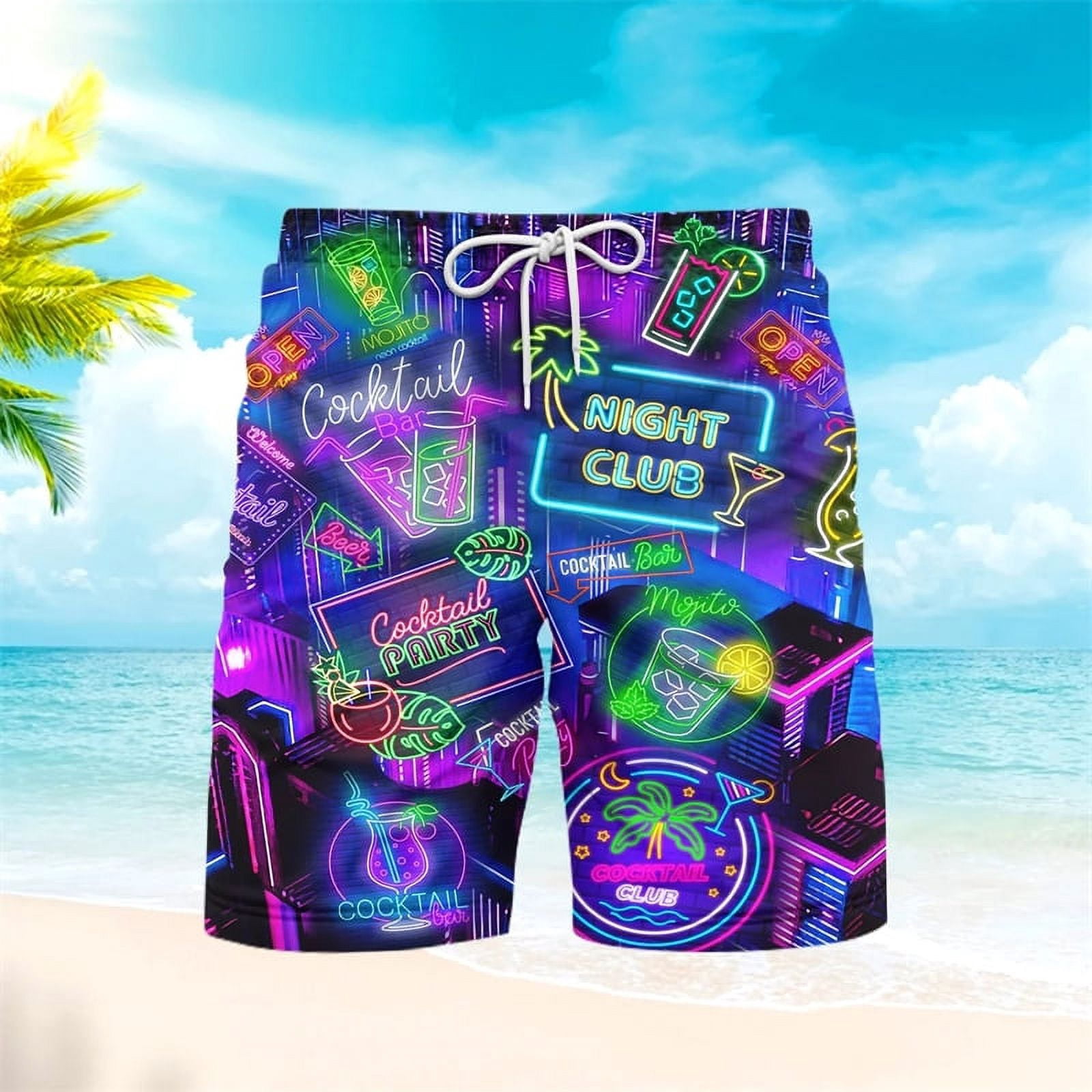 Celebrate Hawaii Graphic Shorts Pants 3D Printed Hip Hop Board Shorts ...