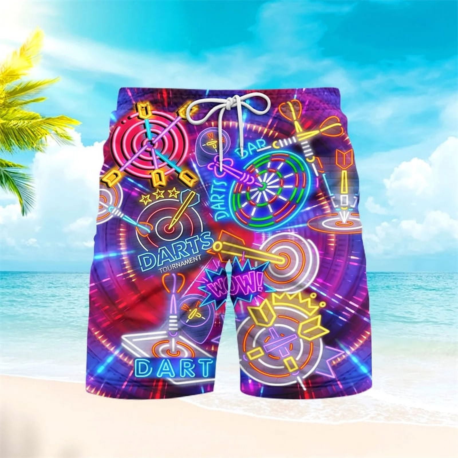 Celebrate Hawaii Graphic Shorts Pants 3D Printed Hip Hop Board Shorts ...