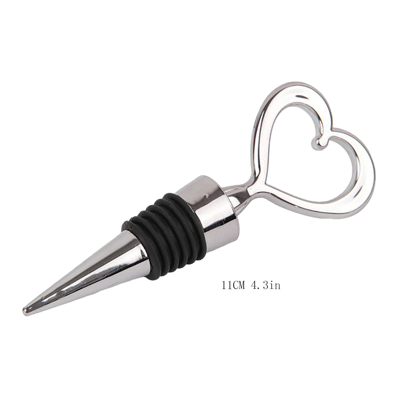 Celebrate Heart Wine Bottle Stopper Decorative Beverage Cork Topper ...