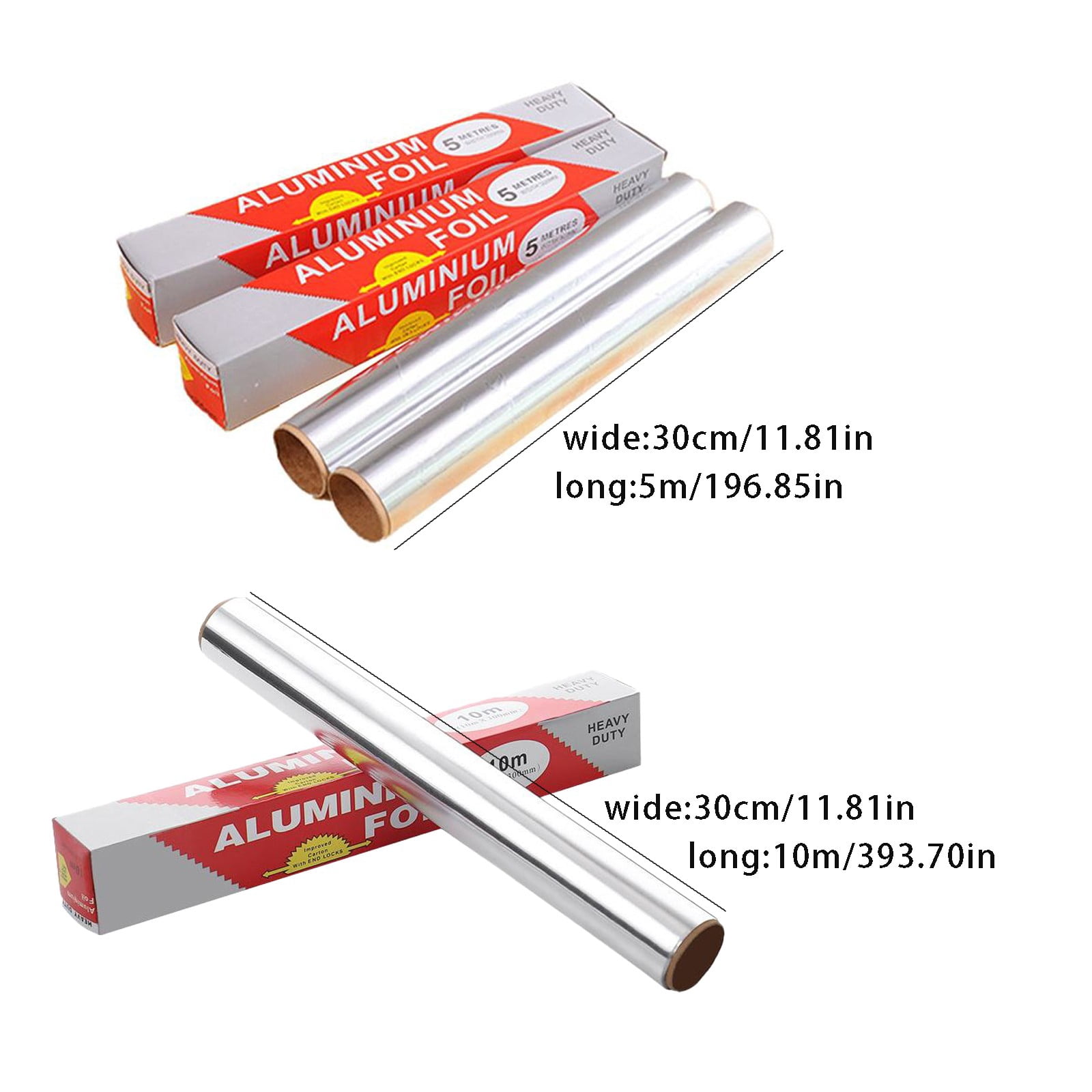 Celebrate Heavy Duty Aluminum Foil Roll Silver Non Stick Bbq Foil For ...