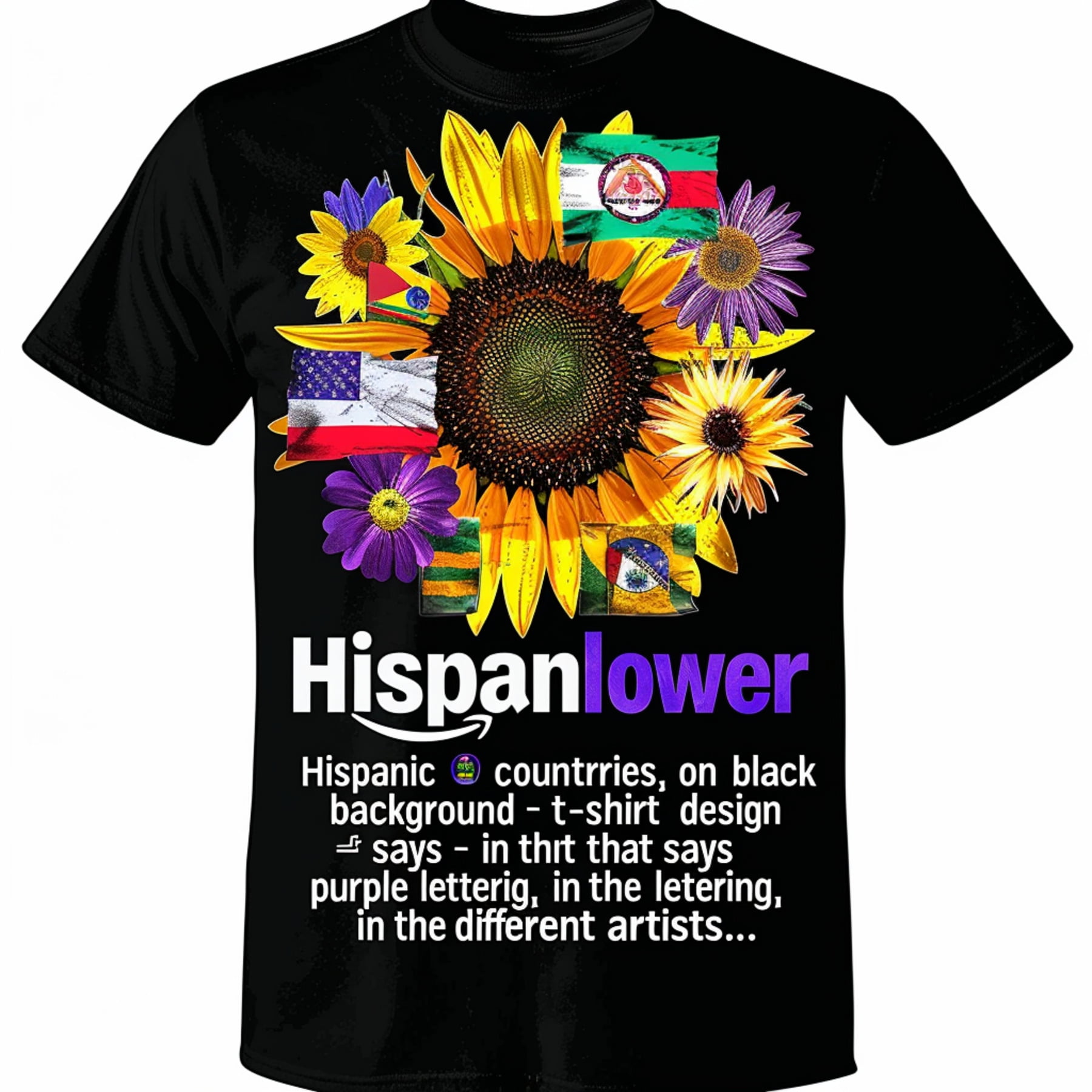 Celebrate Hispanic Heritage Month in Style with Our Unique Black TShirt ...
