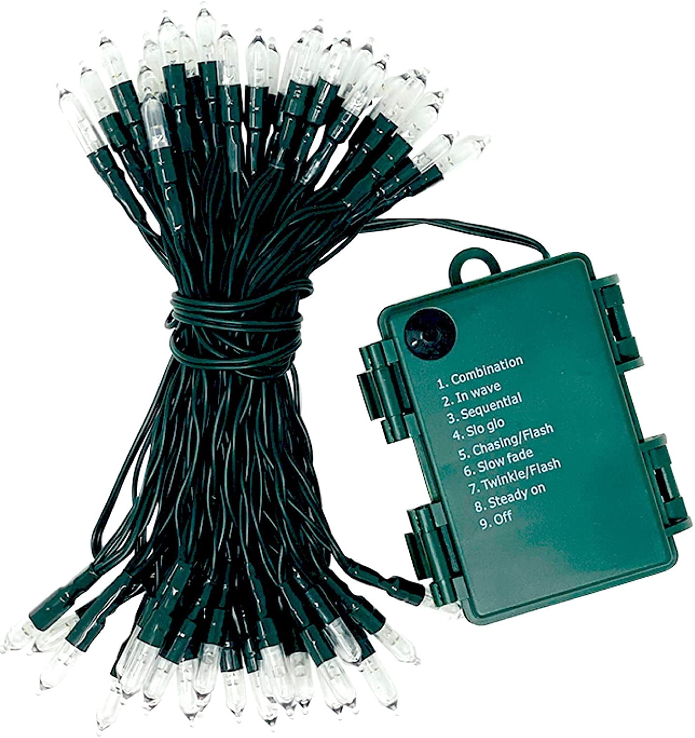 Celebrate A Holiday Battery Operated String Lights - 50 LED Waterproof ...