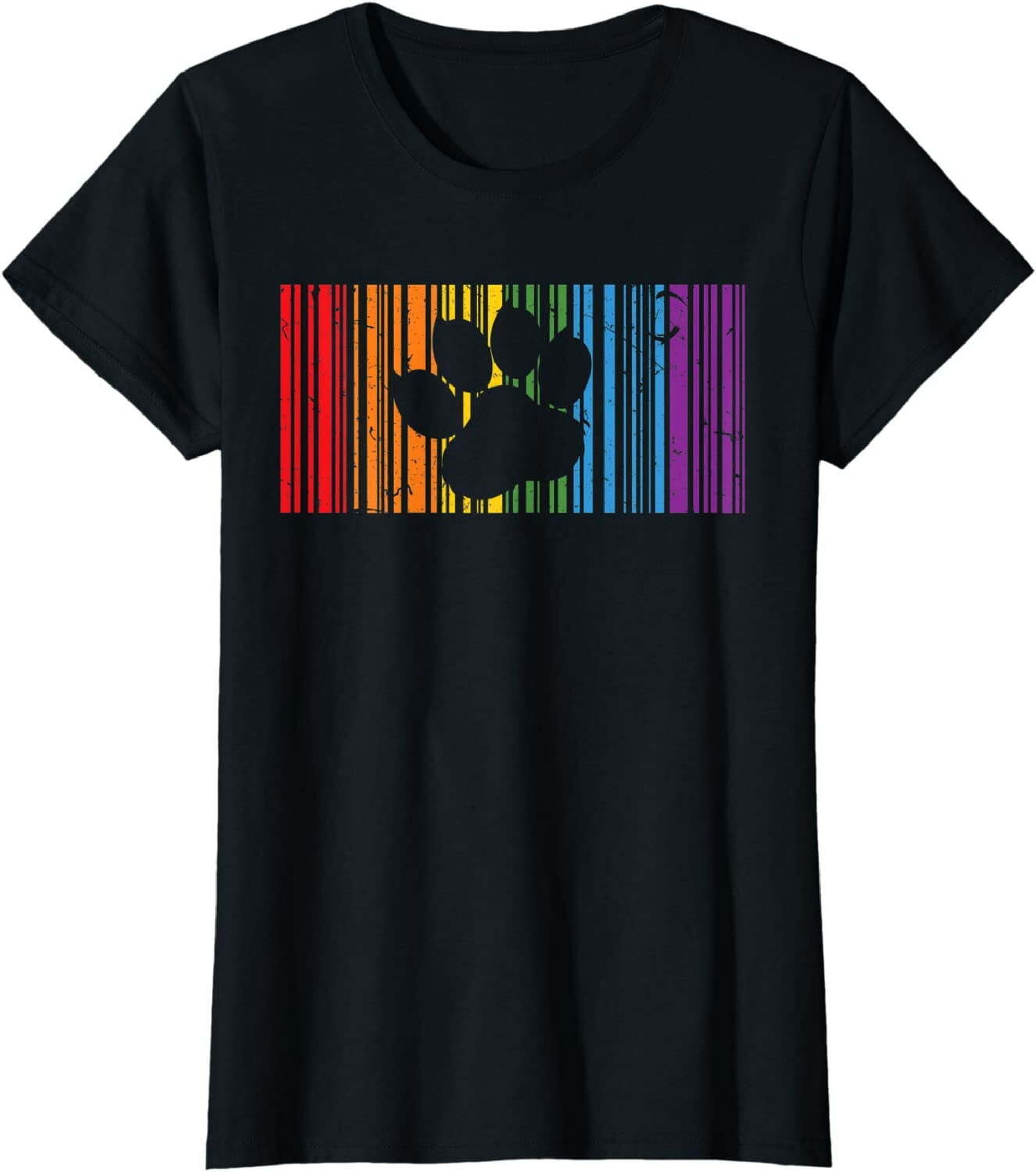 Celebrate Inclusivity with the Colorful Rainbow Bear Paw Barcode Design ...