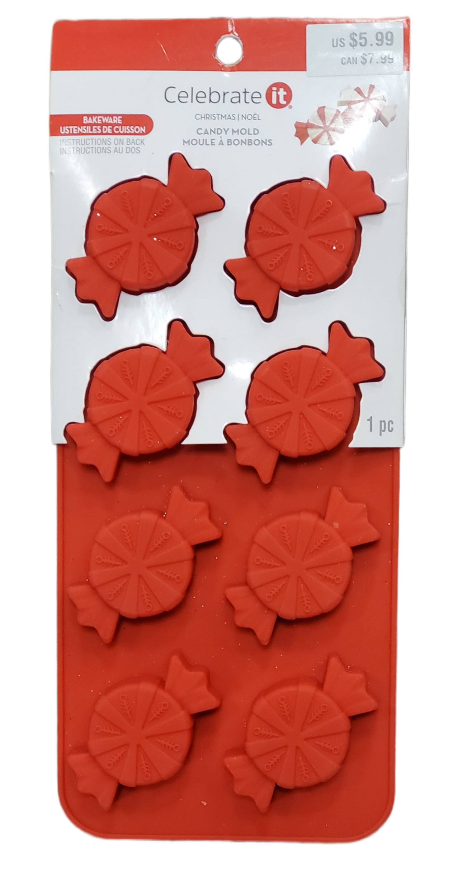 Celebrate It Candy Molds Small Red Oven Safe Wide Variety (Candy ...