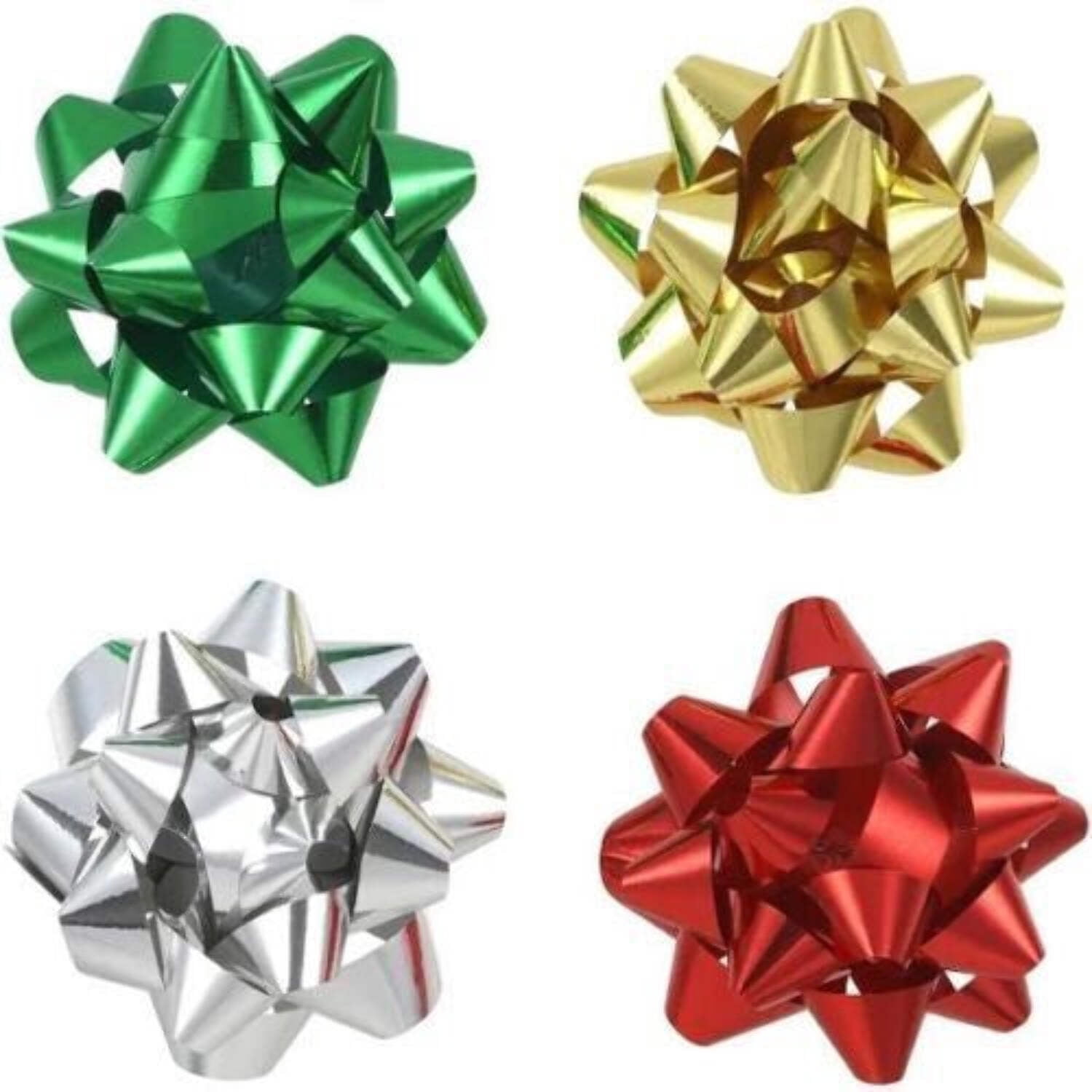 24 Pc Christmas Gift Bows Assorted Set - Celebrate It - Walmart.com