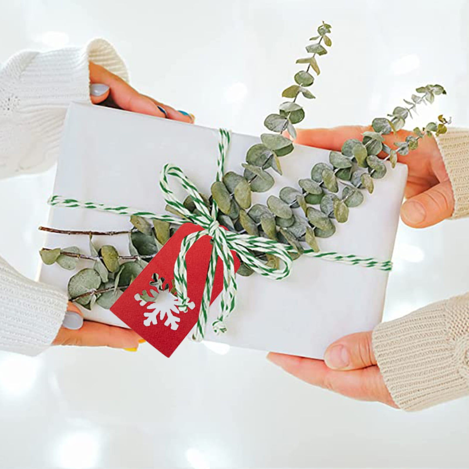 Celebrate Label With Rope, Kraft Paper Gift Label, Christmas Package ...