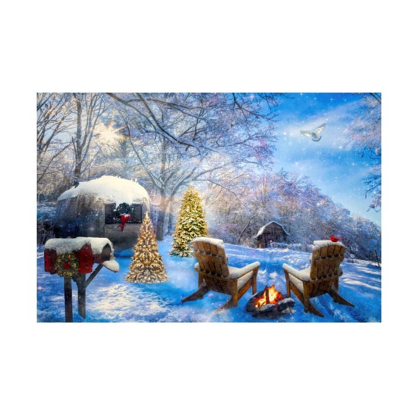 Celebrate Life Gallery 'Swirling Christmas Snow' Canvas Art - Walmart.com