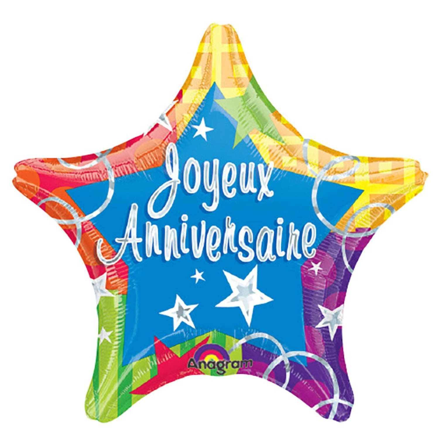 Celebrate Love in Style! 2 Pack 19" French "Joyeux Anniversaire ...