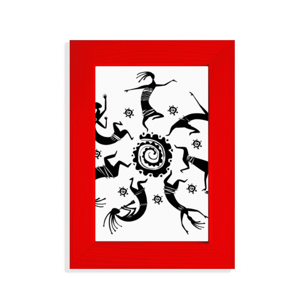 Celebrate Mexican Outline Mexico Totems Picture Display Art Red Photo