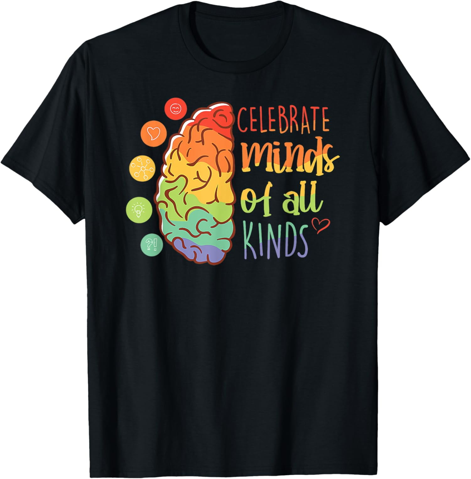 Celebrate Minds Of All Kinds Shirt Mental Health Matters T-Shirt ...