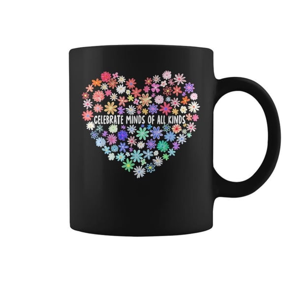 Celebrate Minds Of All Kinds Wildflower Autism Awareness Coffee Mugs ...