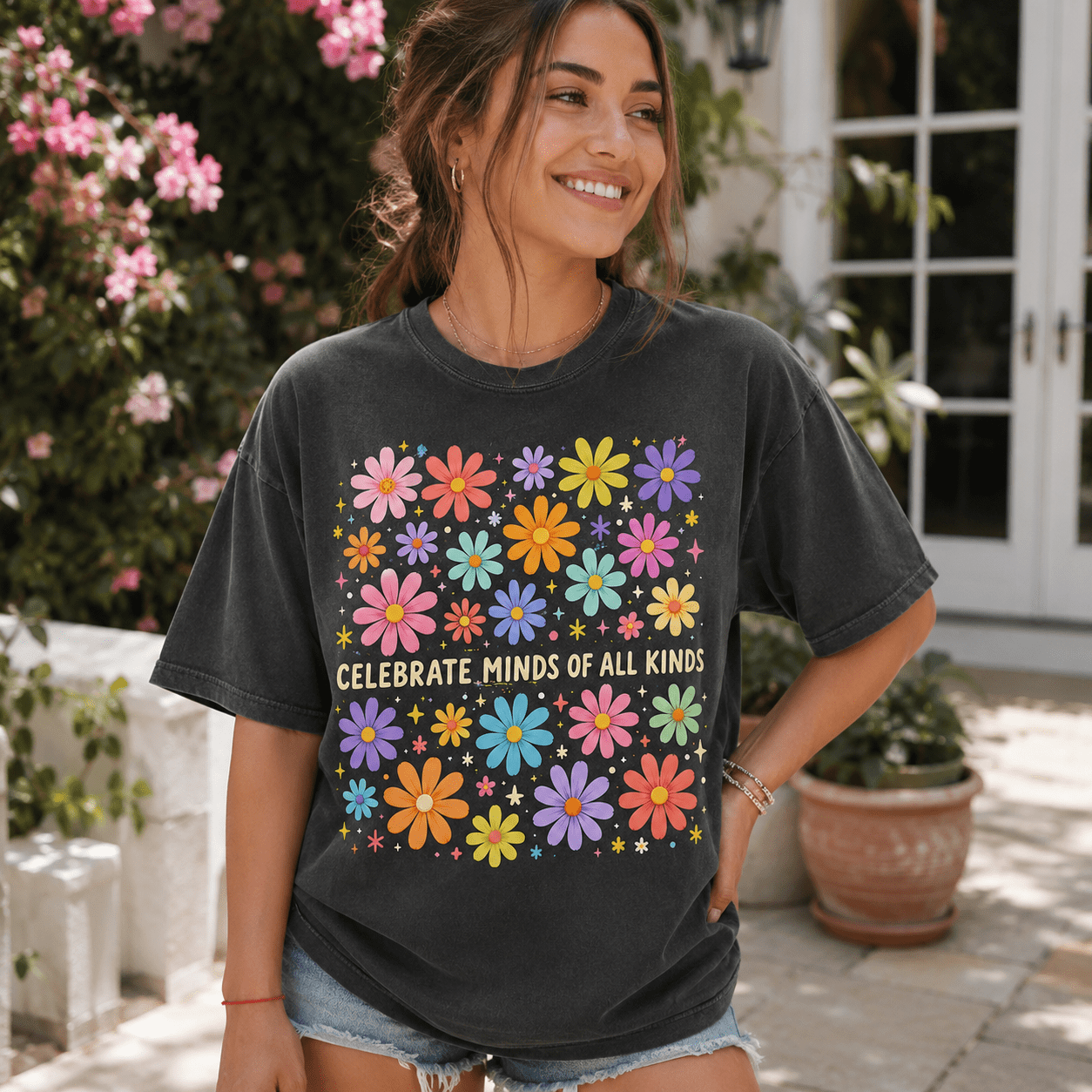 Celebrate Minds of All Kinds Comfort Colors Shirt, Neurodiversity ...