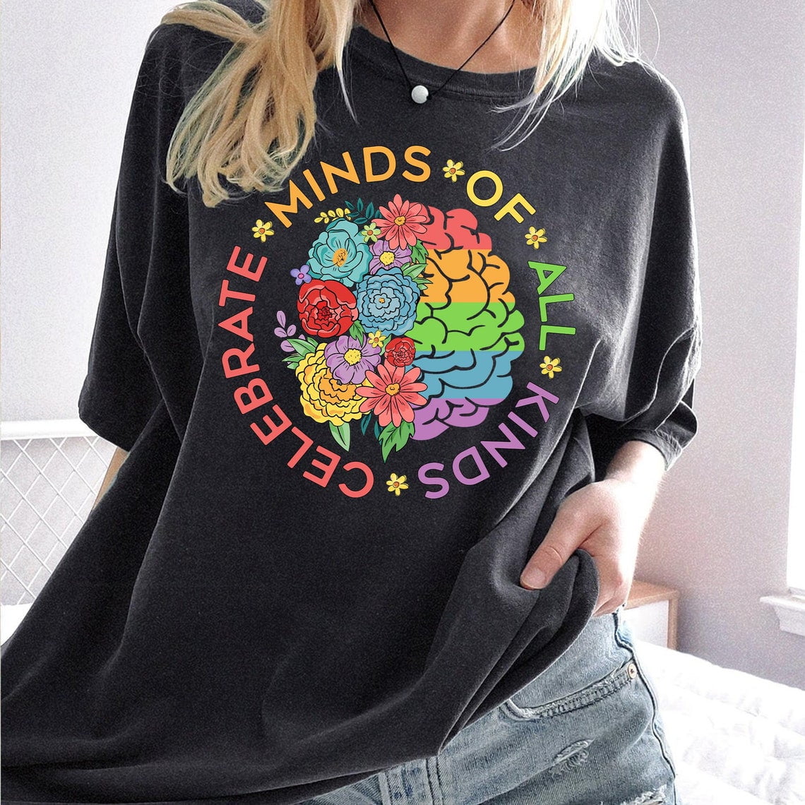 Celebrate Minds of All Kinds, Neurodiversity Shirt, Autism Awareness ...