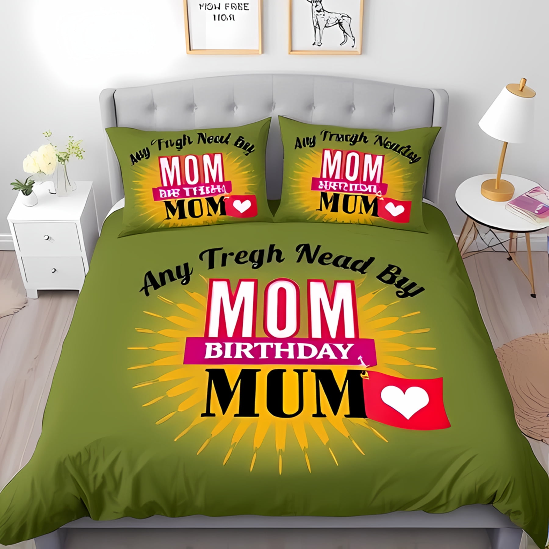 Celebrate Mom with Our 3-Piece Duvet Cover Set - Vibrant Colors ...