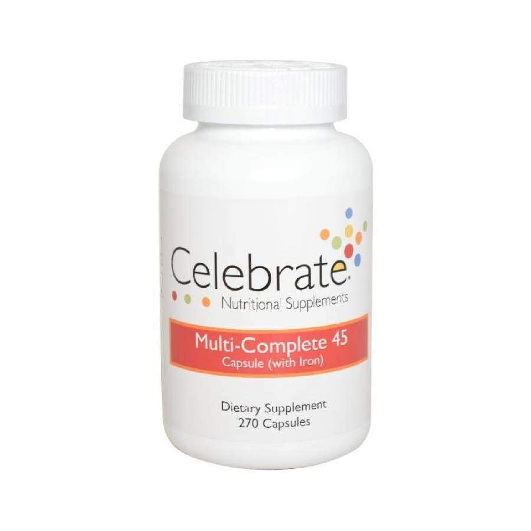 Celebrate Vitamins Multi-Complete 45 Bariatric Multivitamin with Iron ...