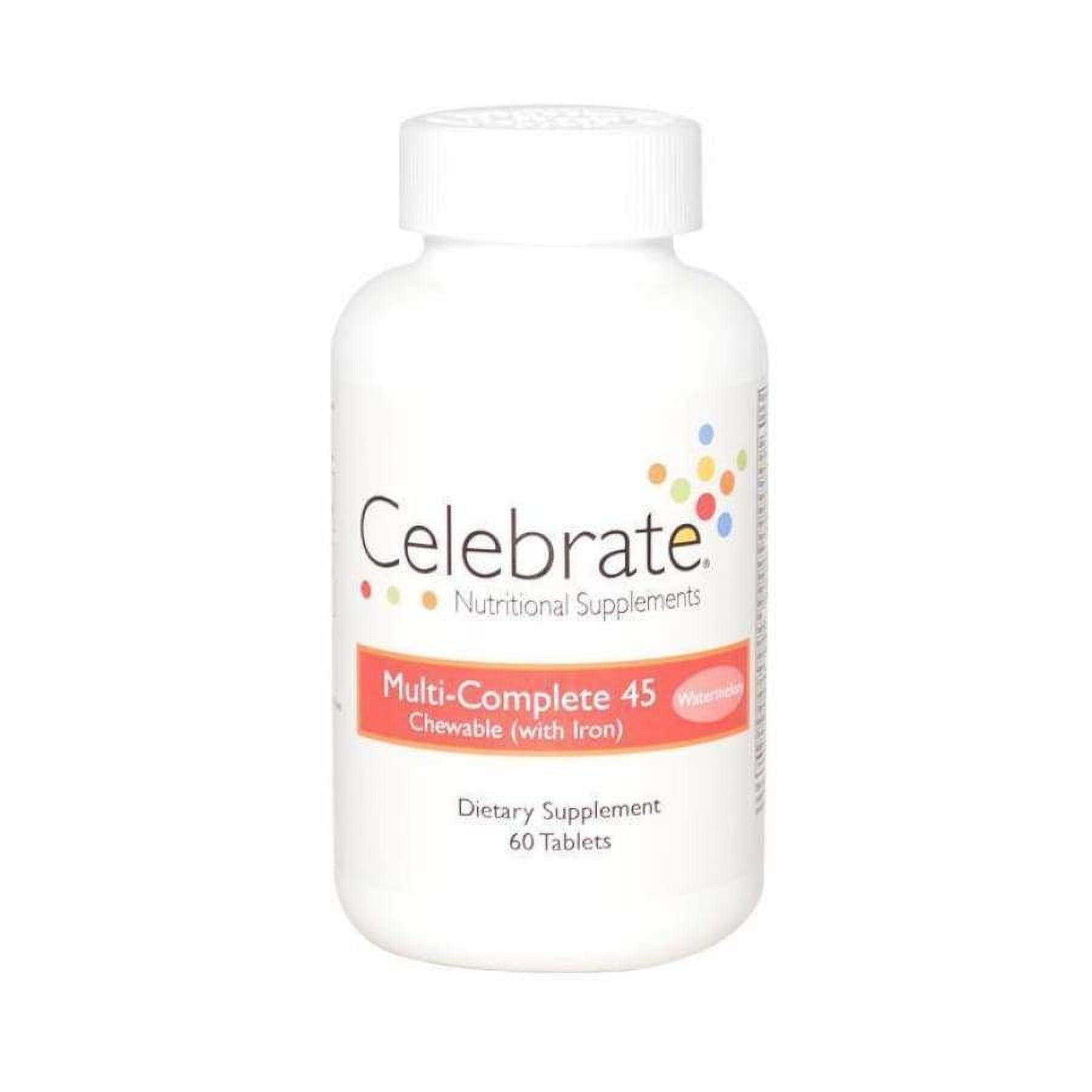 Celebrate Vitamins Multi-Complete 45 Bariatric Multivitamin with Iron ...