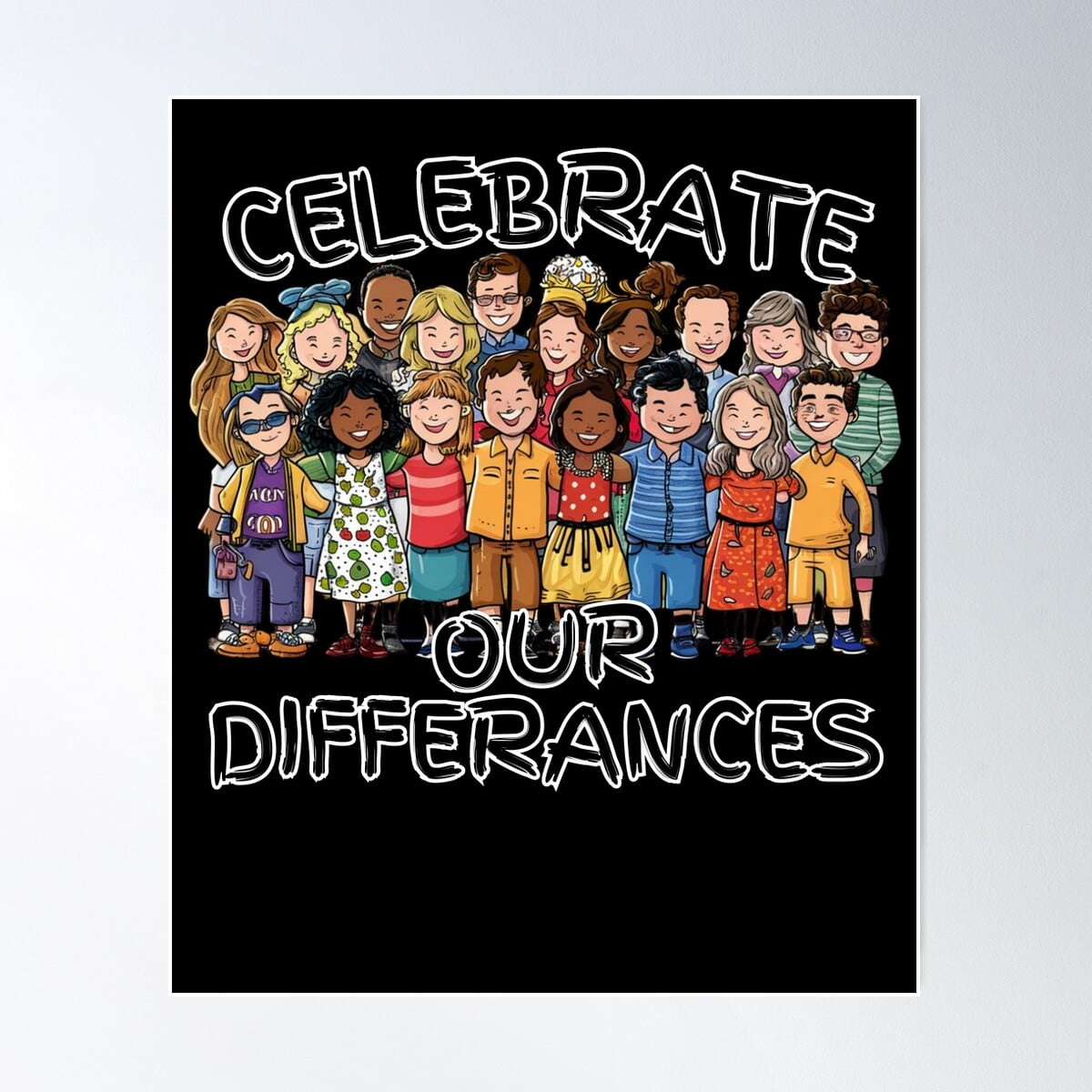 Celebrate Neurodiversity - Autism Awareness Poster Wall Art, Modern ...