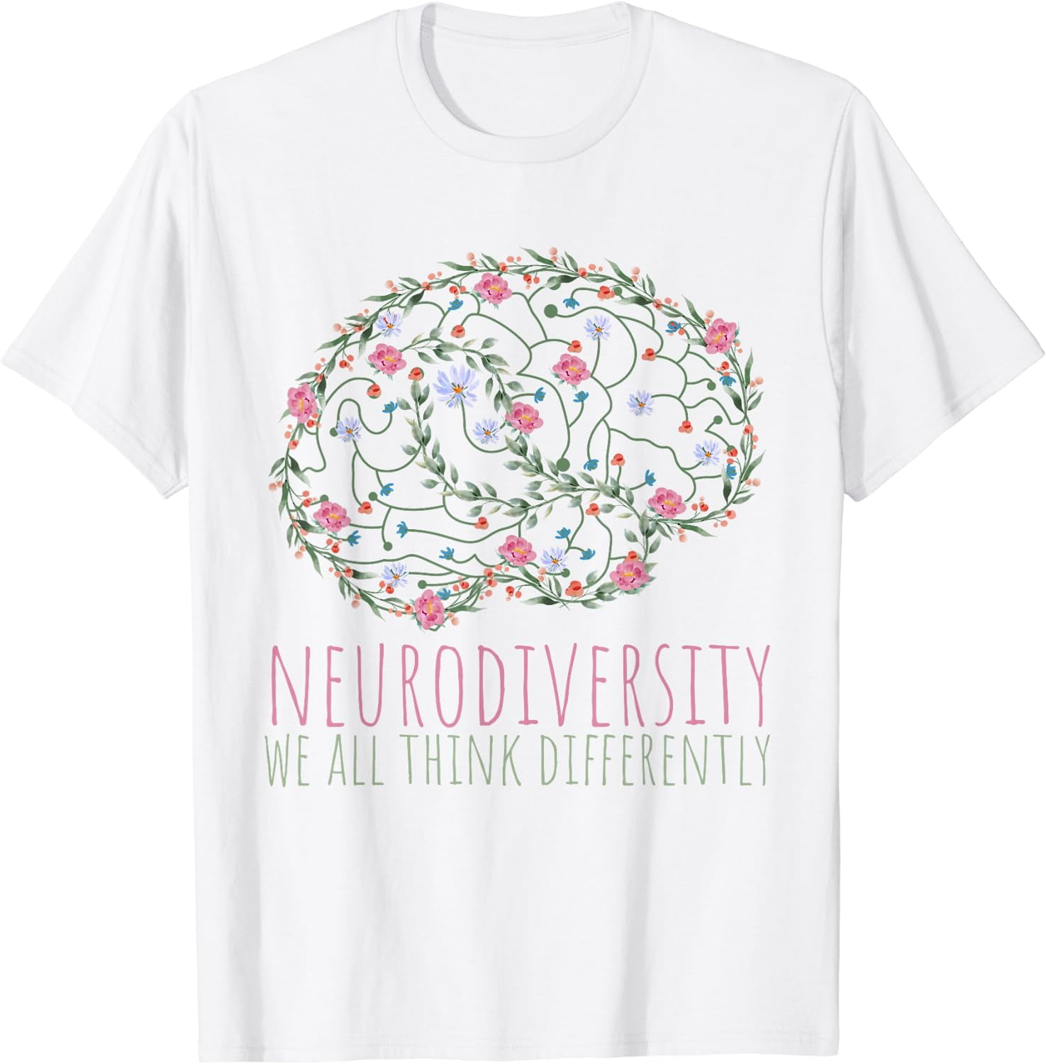Celebrate Neurodiversity We All Think Differently T-Shirt - Walmart.com