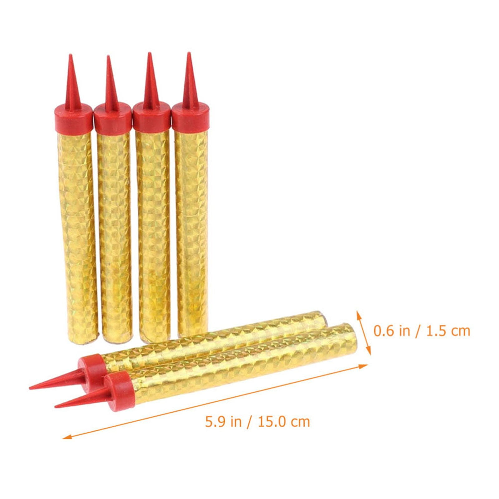 Celebrate Of Sparklers Pack Of 6 Gold Wrapping Sparkling Candles For ...