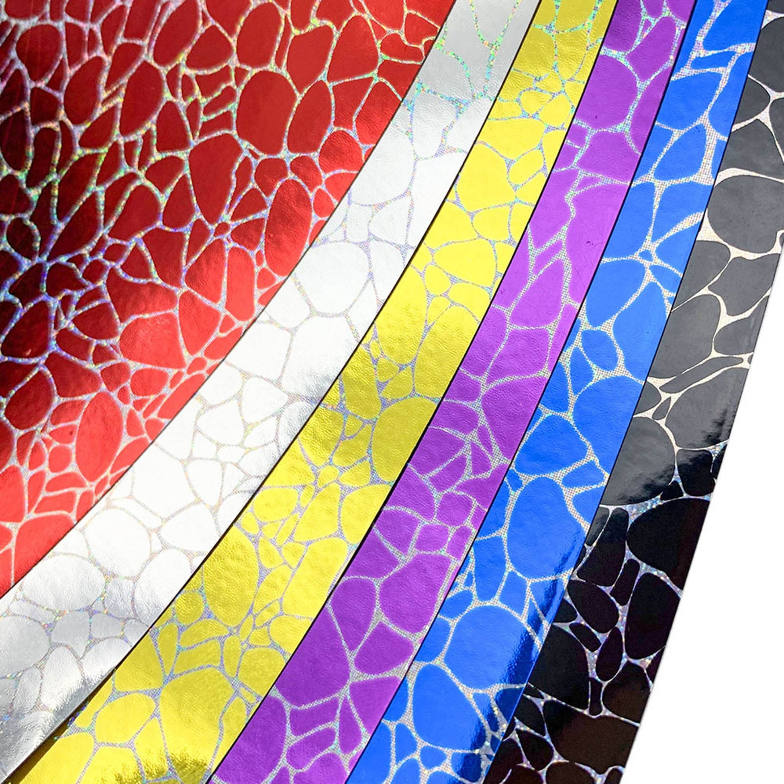 Celebrate Permanent Self-Adhesive Vinyl Pack Mixed Colorful Holographic ...