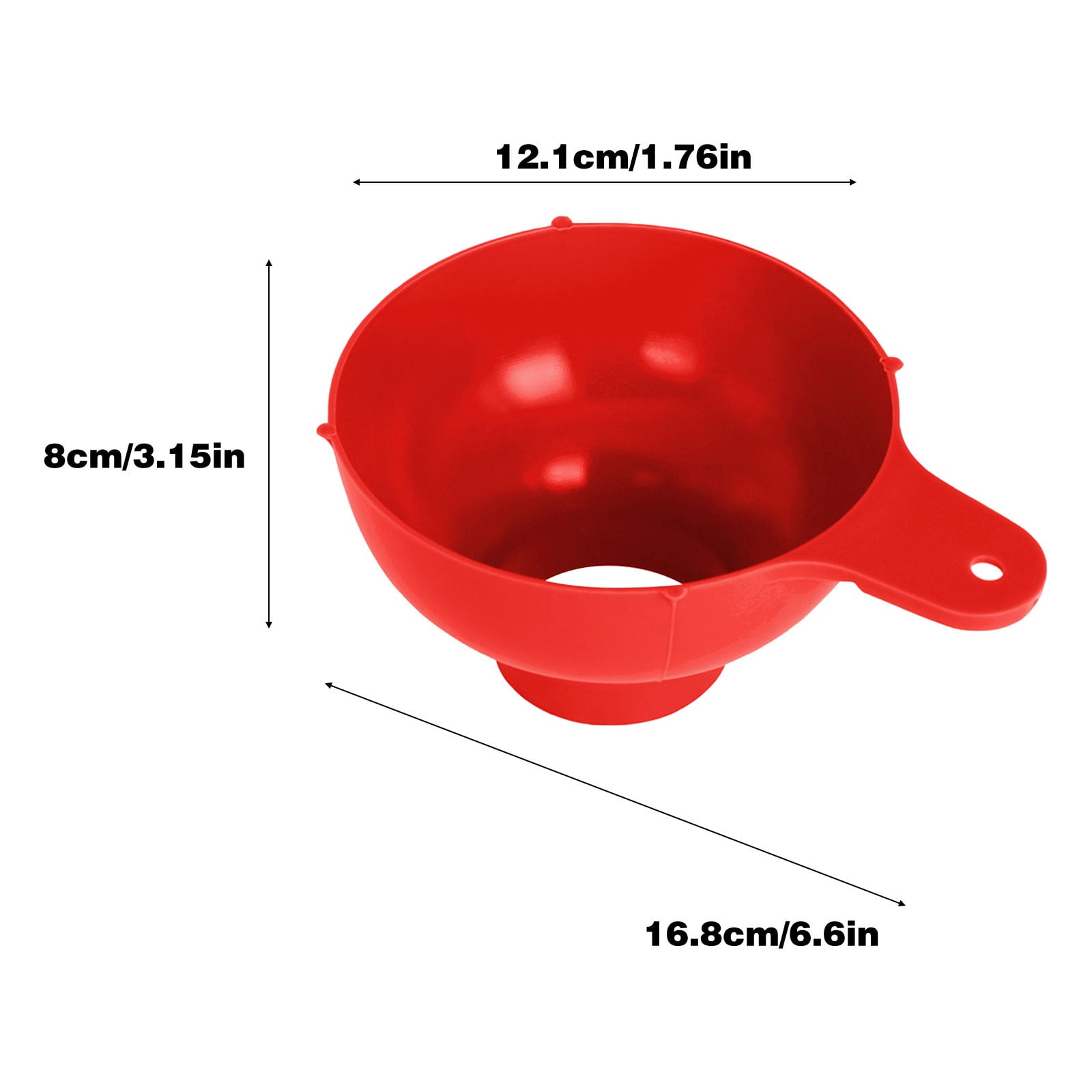 Celebrate Plastic Red Wide Mouth Funnel - Walmart.com