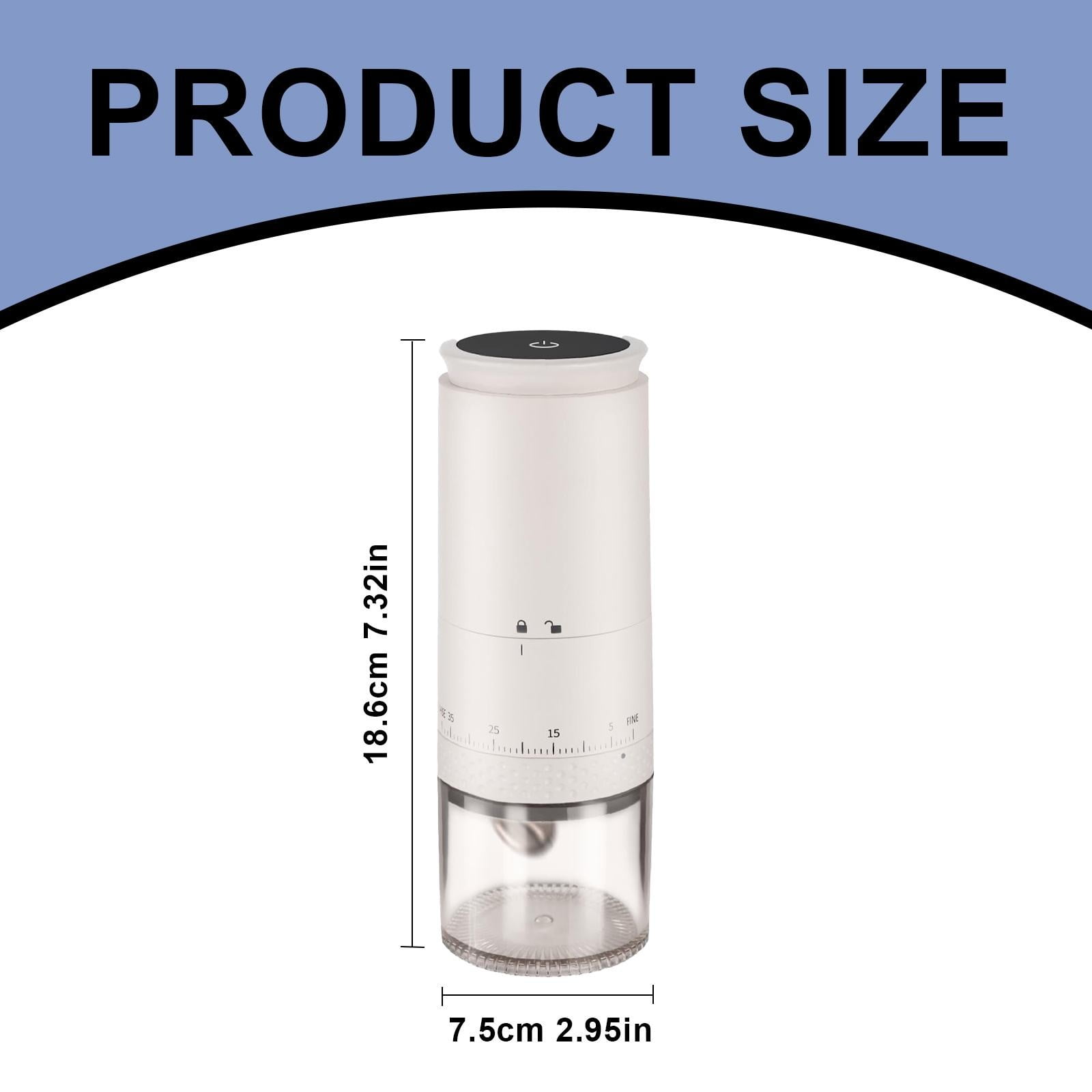 Celebrate Portable Electric Conical Burr Coffee Grinder Rechargeable ...