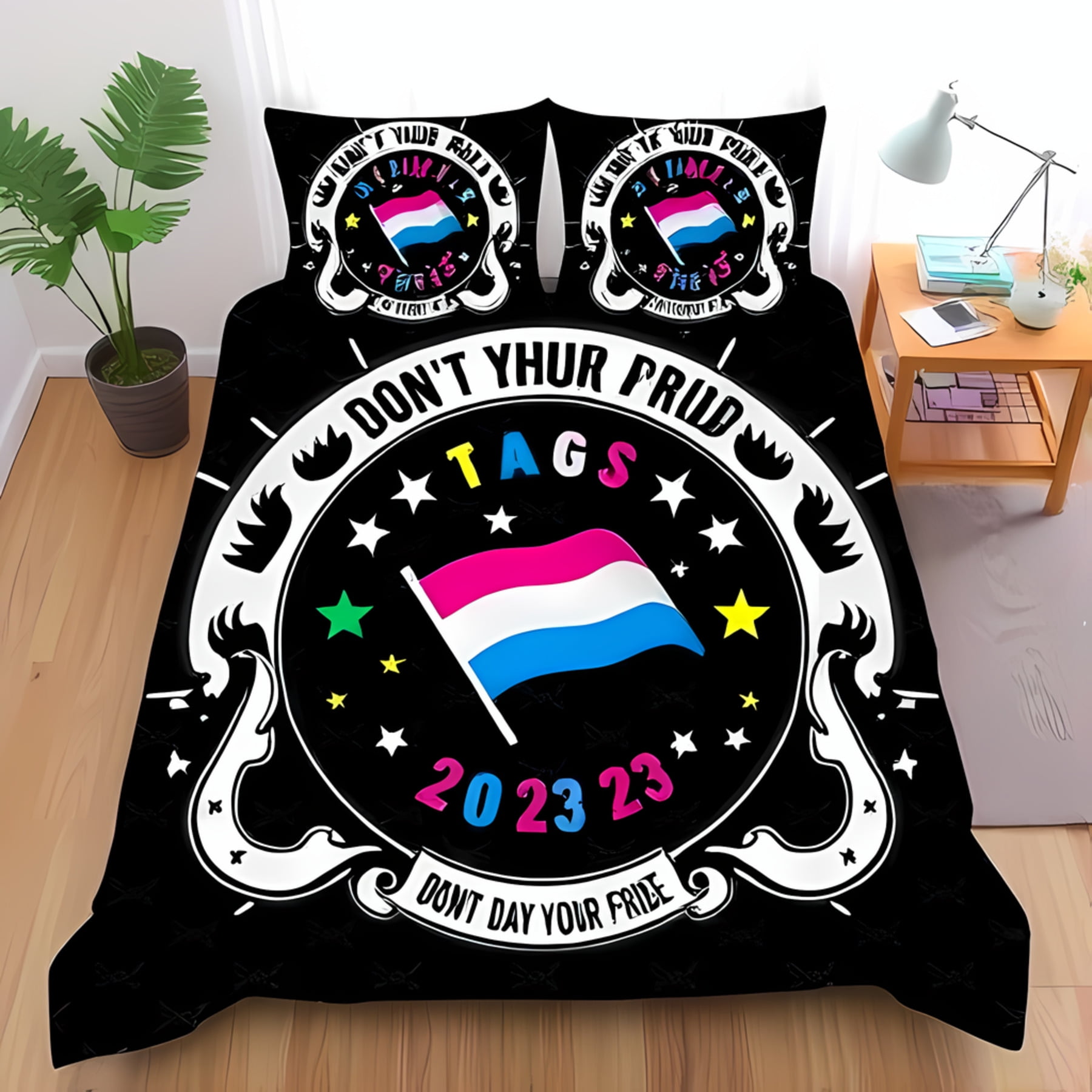 Celebrate Pride with Our 3-Piece Duvet Cover Set - Vibrant Design ...