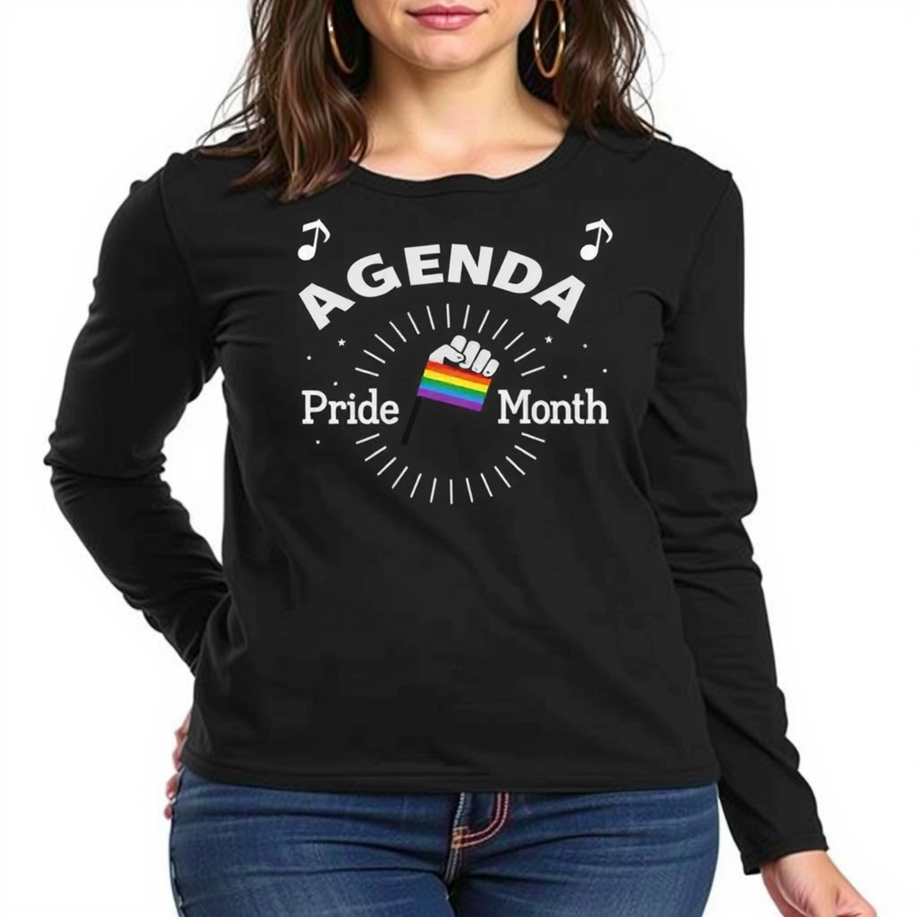 Celebrate Pride with Our Graphic Long Sleeve T-Shirt - Inclusivity ...