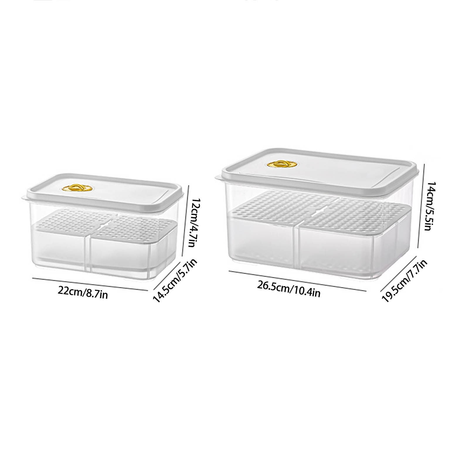 Celebrate Refrigerator Preservation Storage Box Plastic Transparent Box ...