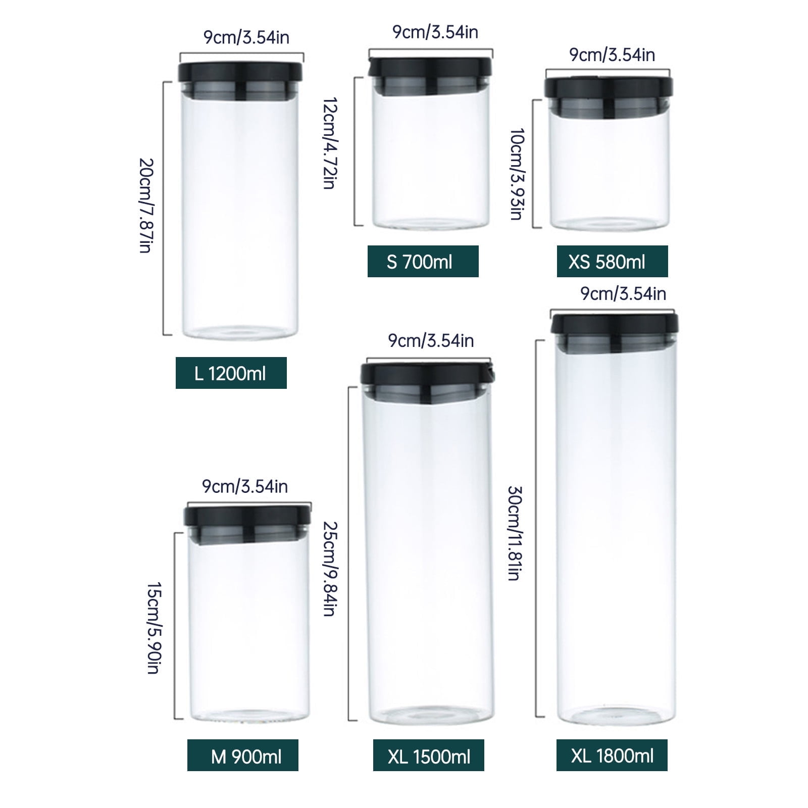 Celebrate Sealing Jar Coffee Powder Coffee Beans Glass Jar Storage Jar ...