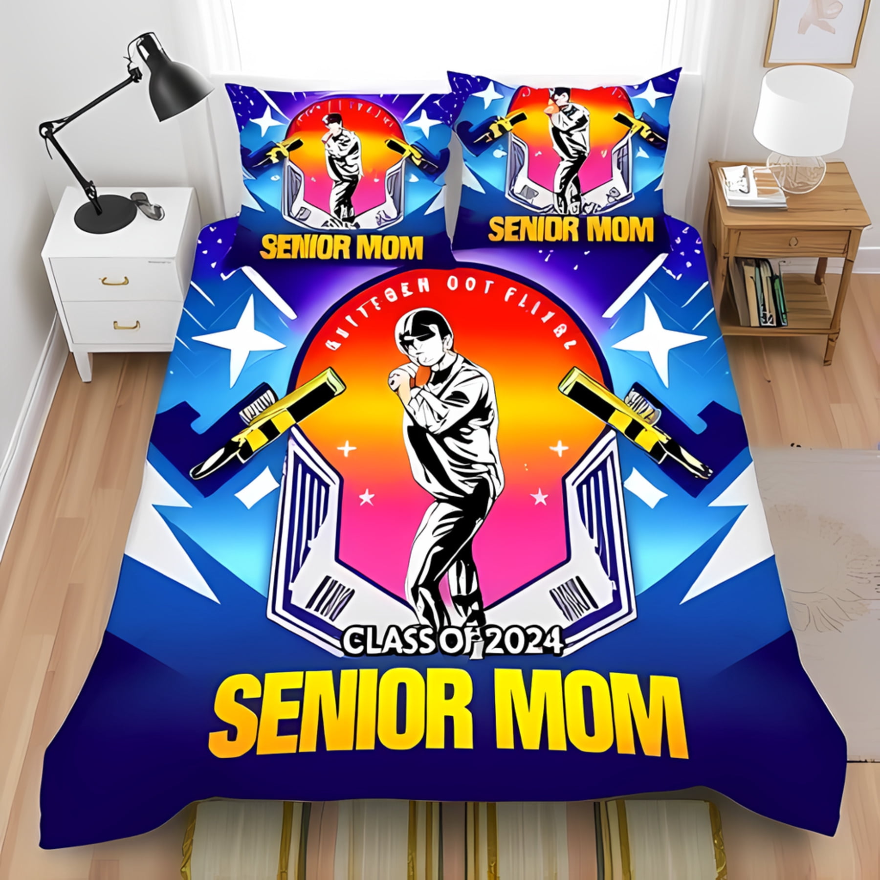 Celebrate Senior Year with Our 3-Piece Duvet Cover Set - Bold Colors ...