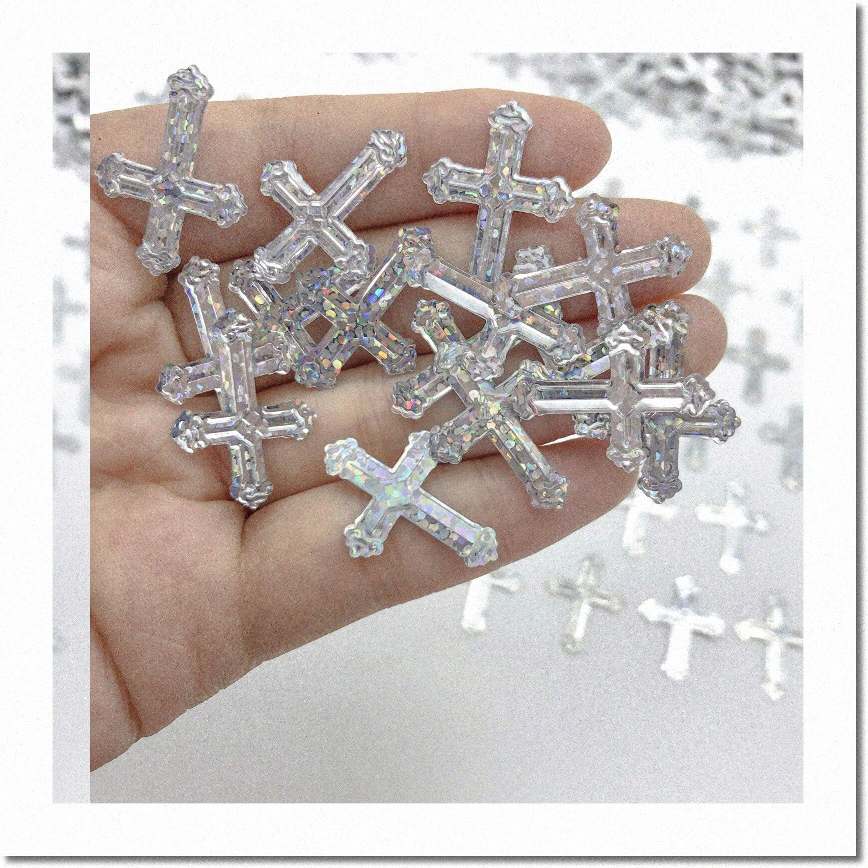 Celebrate & Shine Metallic Cross Table Decorations - Perfect for ...