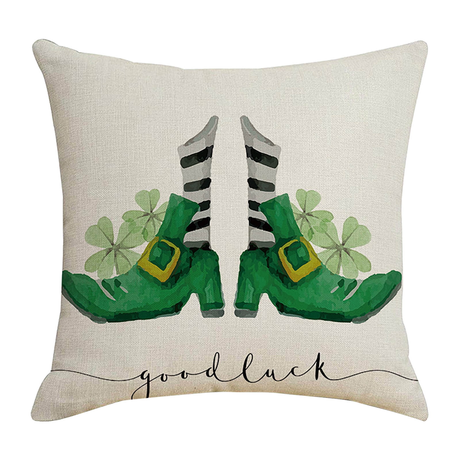 Celebrate St. Patricks Day Pillowcase Linen Print Home Pillow Cover ...