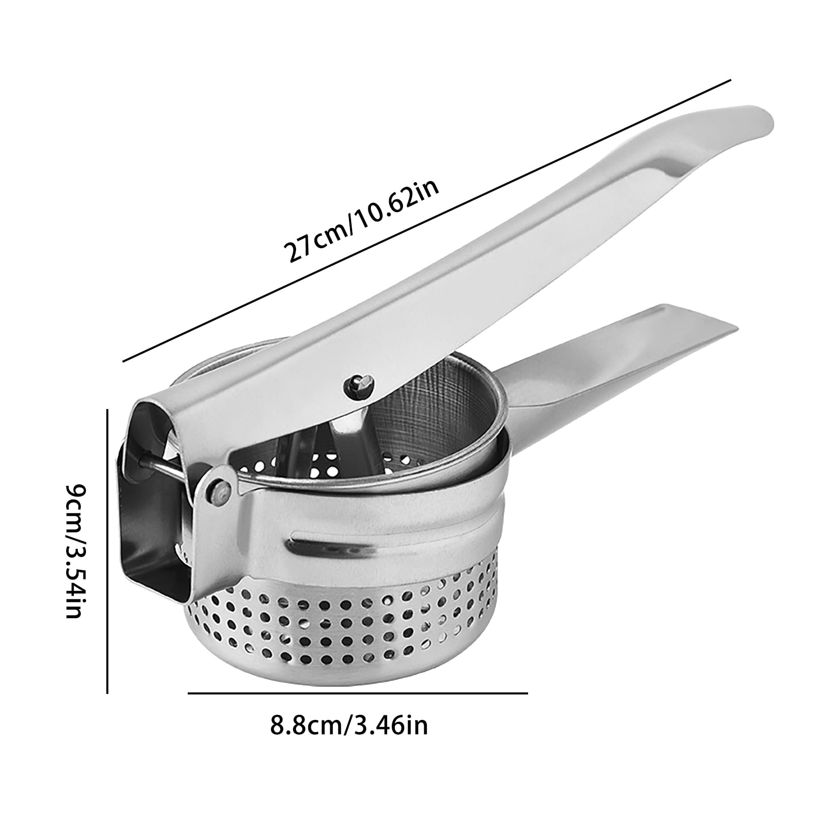 Celebrate Stainless Potato Masher Rice Fruit Vegetable Juicer Press ...