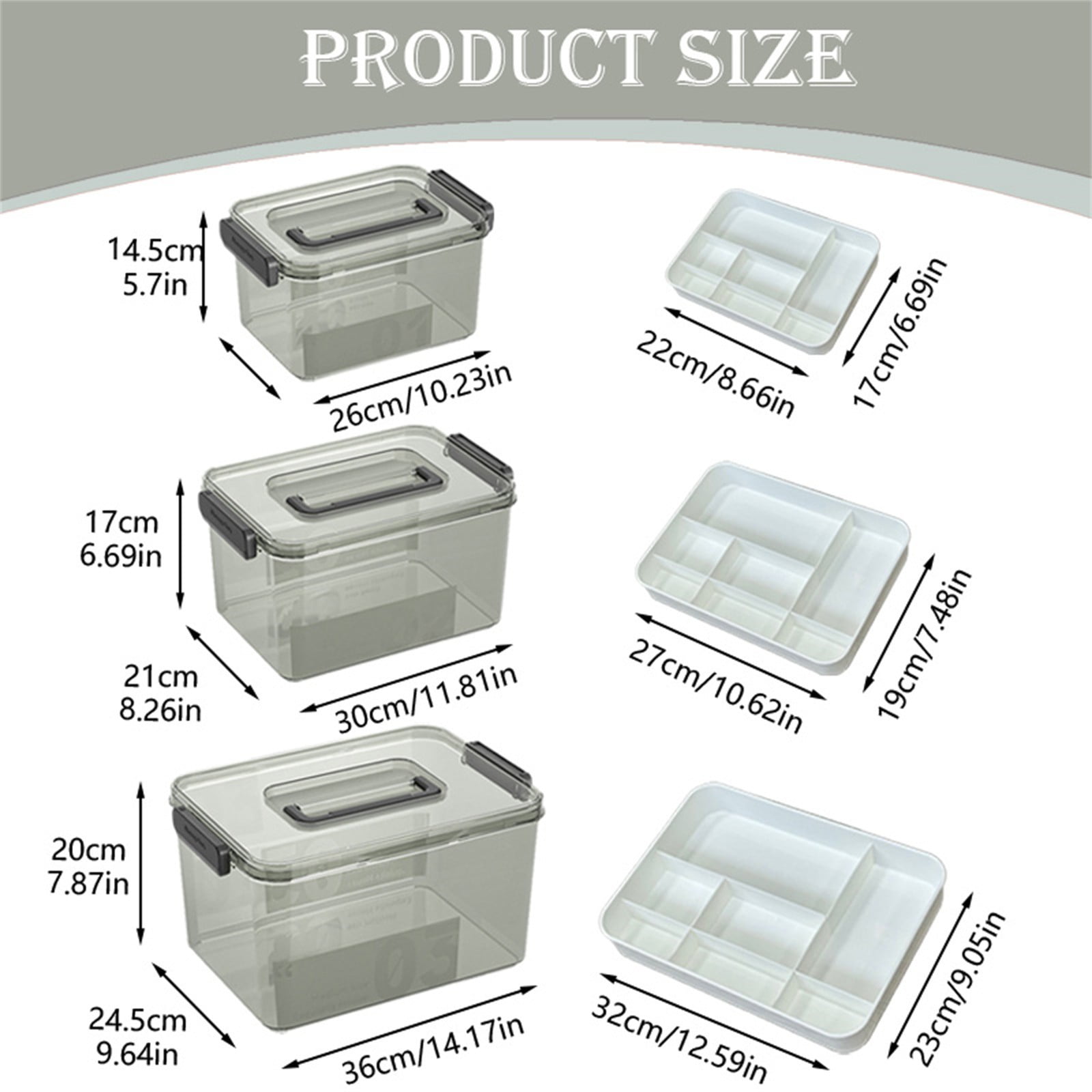 Celebrate Storage Box Transparent Kit Storage Items Storage Transparent ...