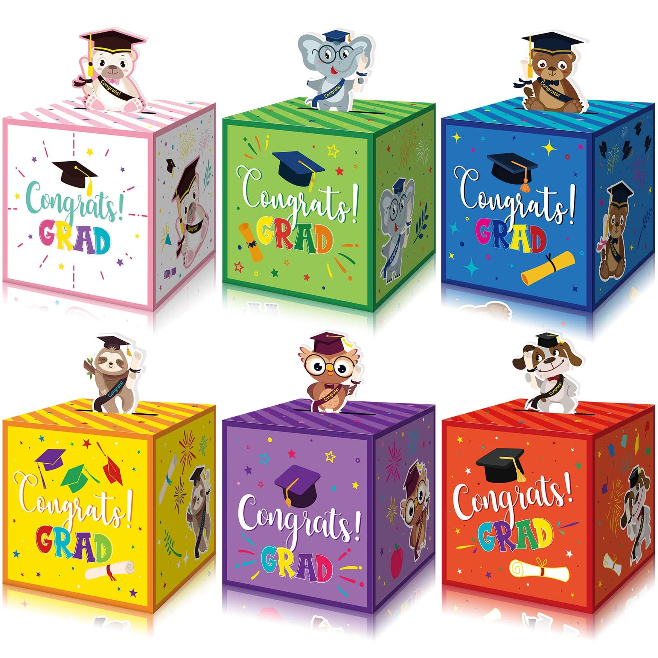 Celebrate Success Graduation Favor Boxes - 48 Cute Cardboard Treat ...