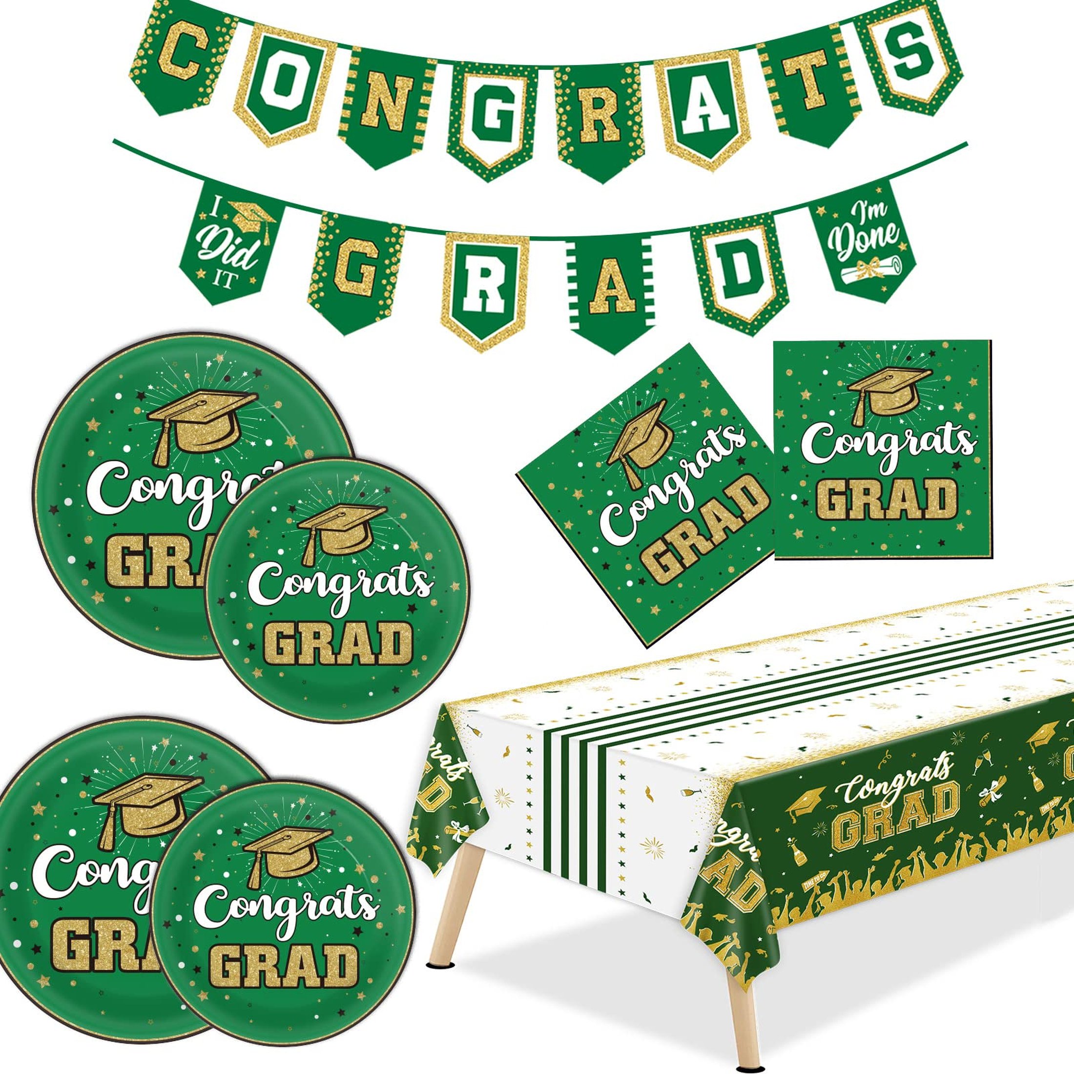 Celebrate Success Graduation Party Tableware Set for 24 Guests with ...