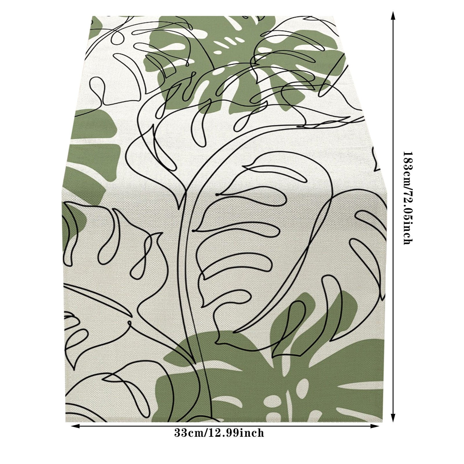 Celebrate Summer Leaves Print Fresh Green Series Linen Home Decoration ...