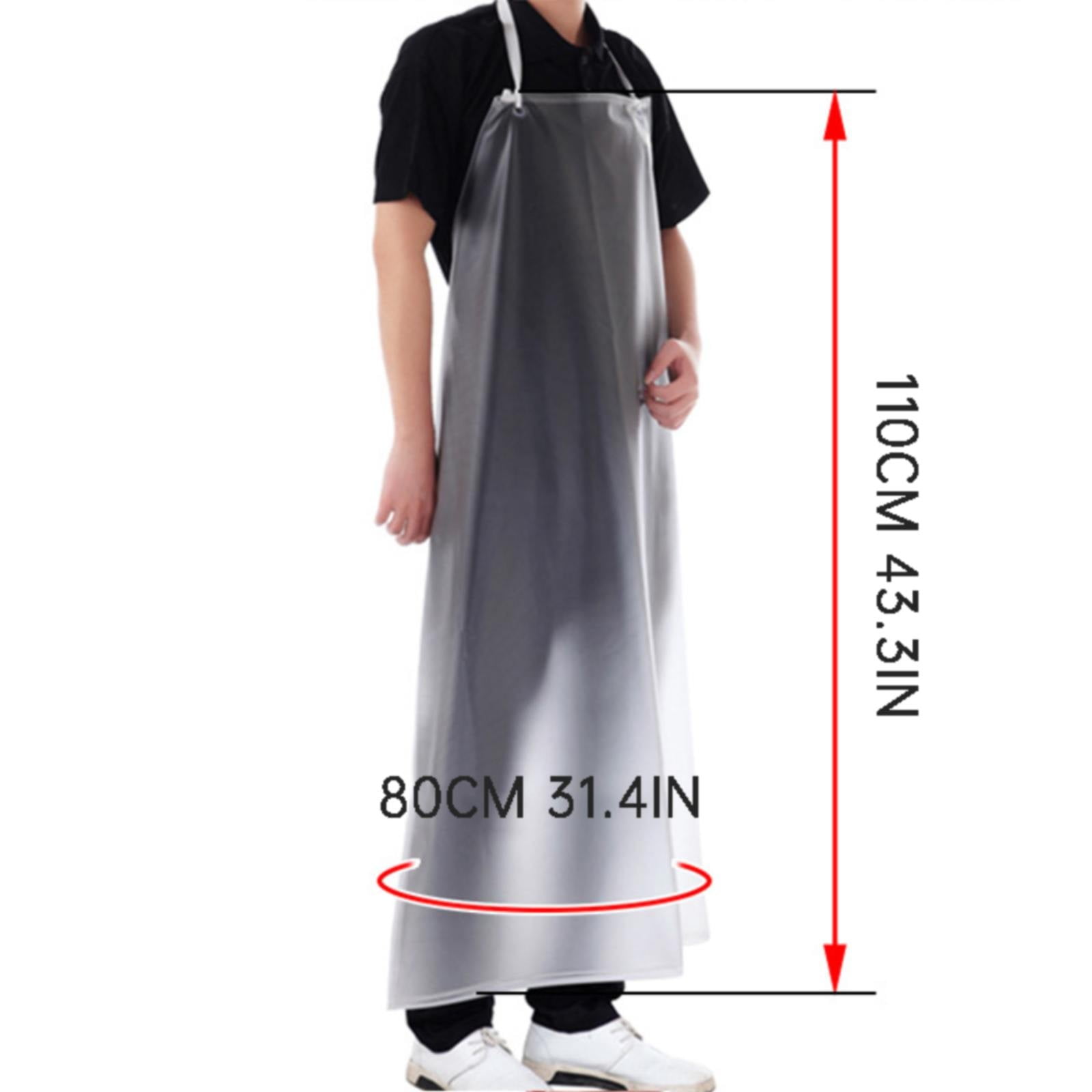 Celebrate Unisex 47X27.5 Inch Heavy Duty Clear Pvc Apron To Keep Dry ...