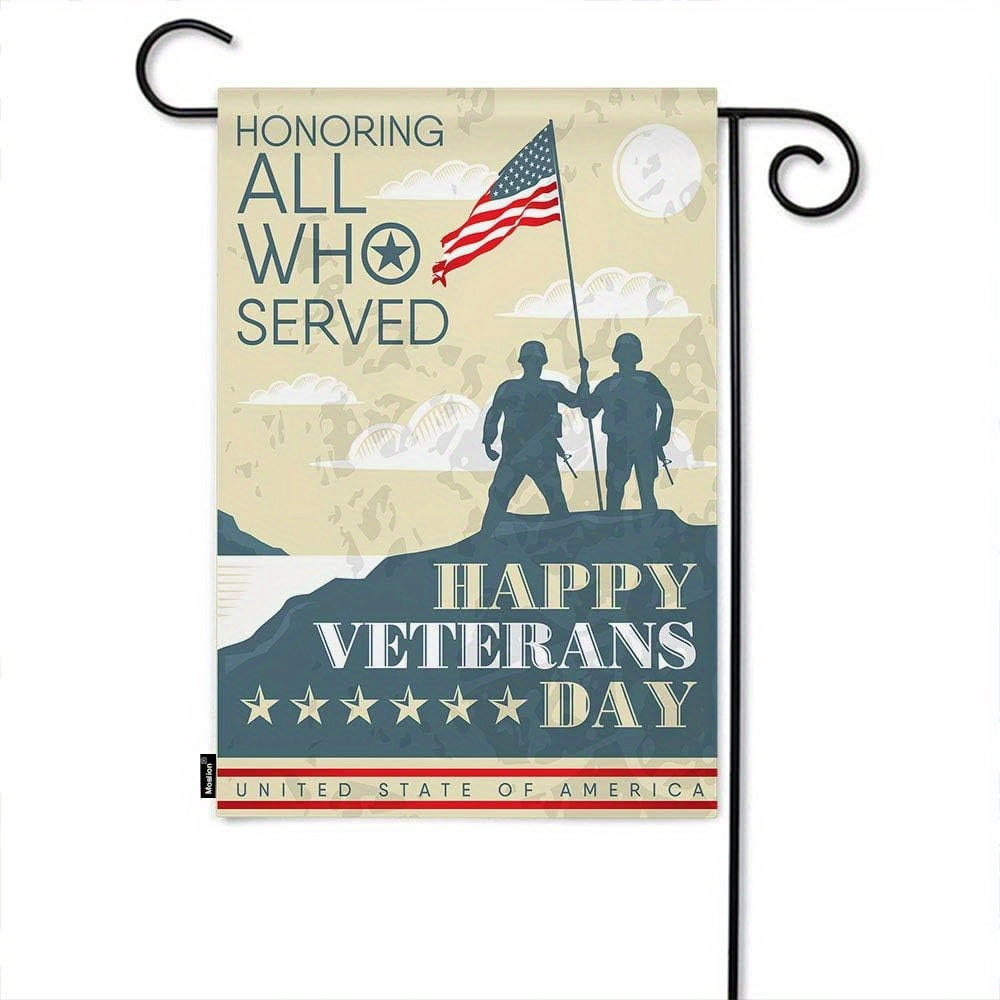 Celebrate Veterans Day Garden Banner, Salute the Famous Words of Those ...